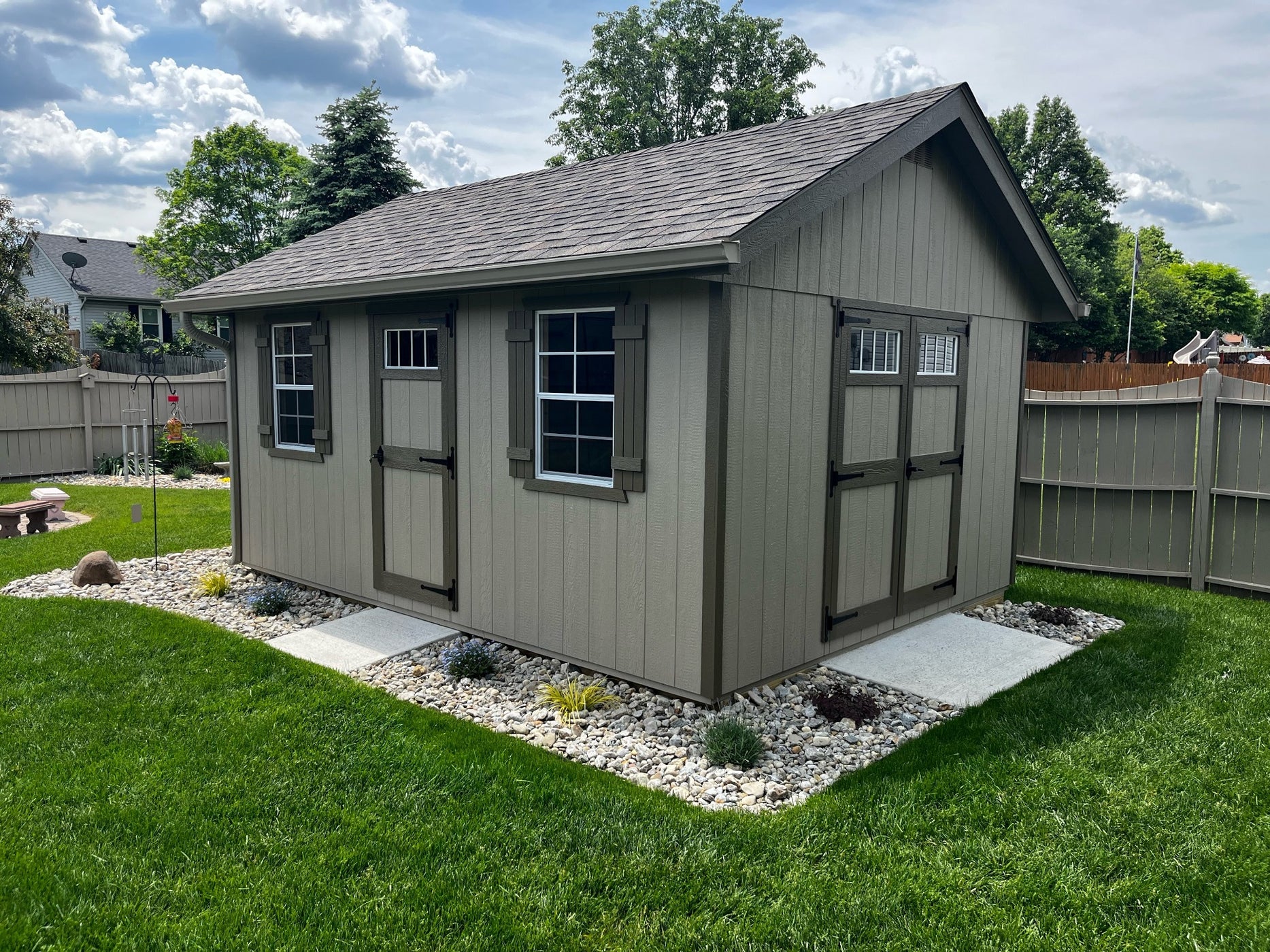 EZ-Fit Riverside Shed Kit - Declutter Your Backyard! — Backyard Oasis