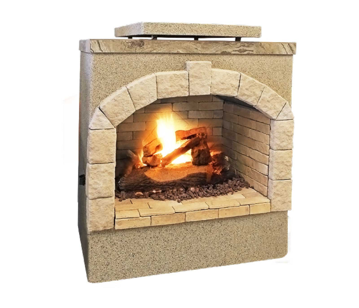Cal Flame 48 Inch Outdoor Fireplace | 55,000 BTU Heat Output — Backyard ...