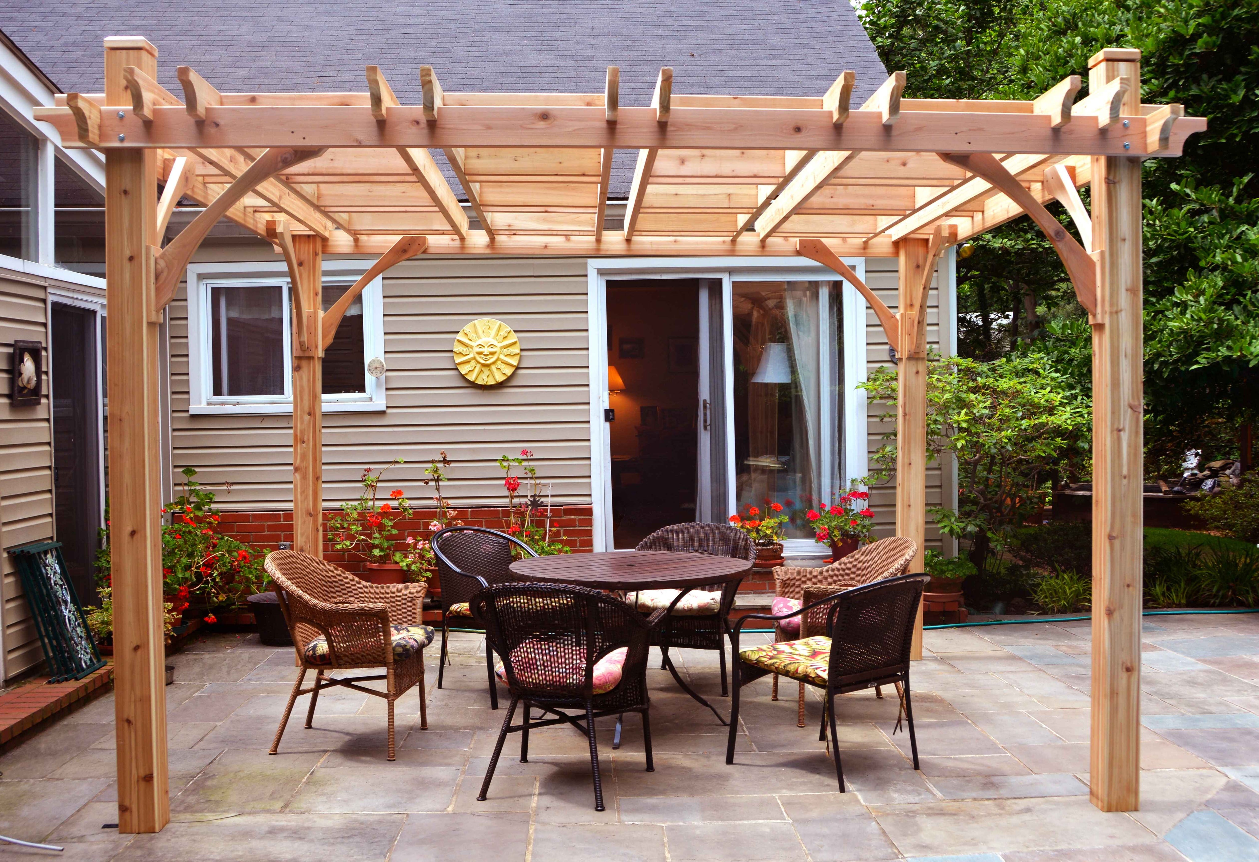 12x12 Cedar Pergola Kit - Enjoy Outdoor Living with Style — Backyard Oasis