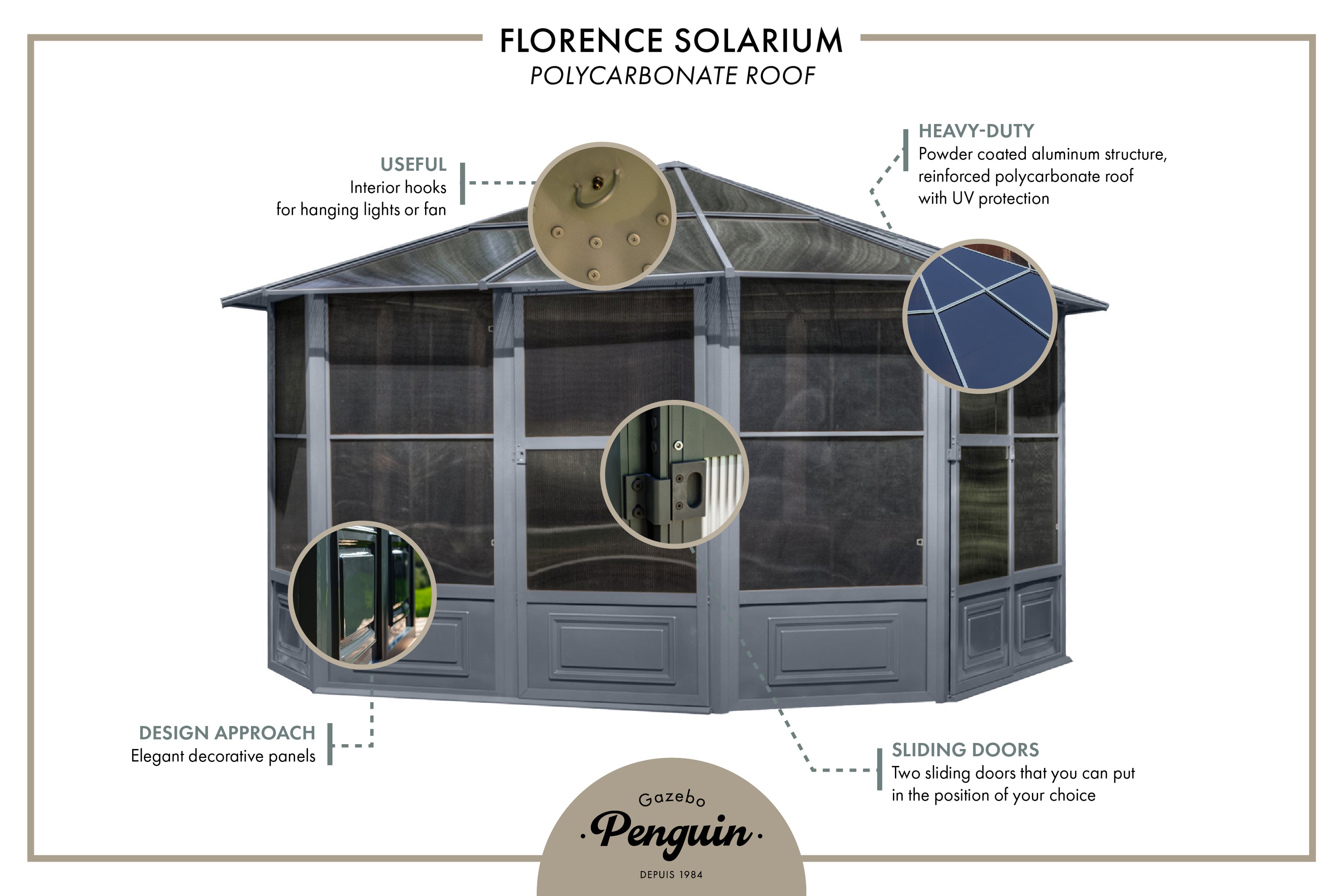 Gazebo Penguin Solarium: Illuminate Your Next Family Game Night ...