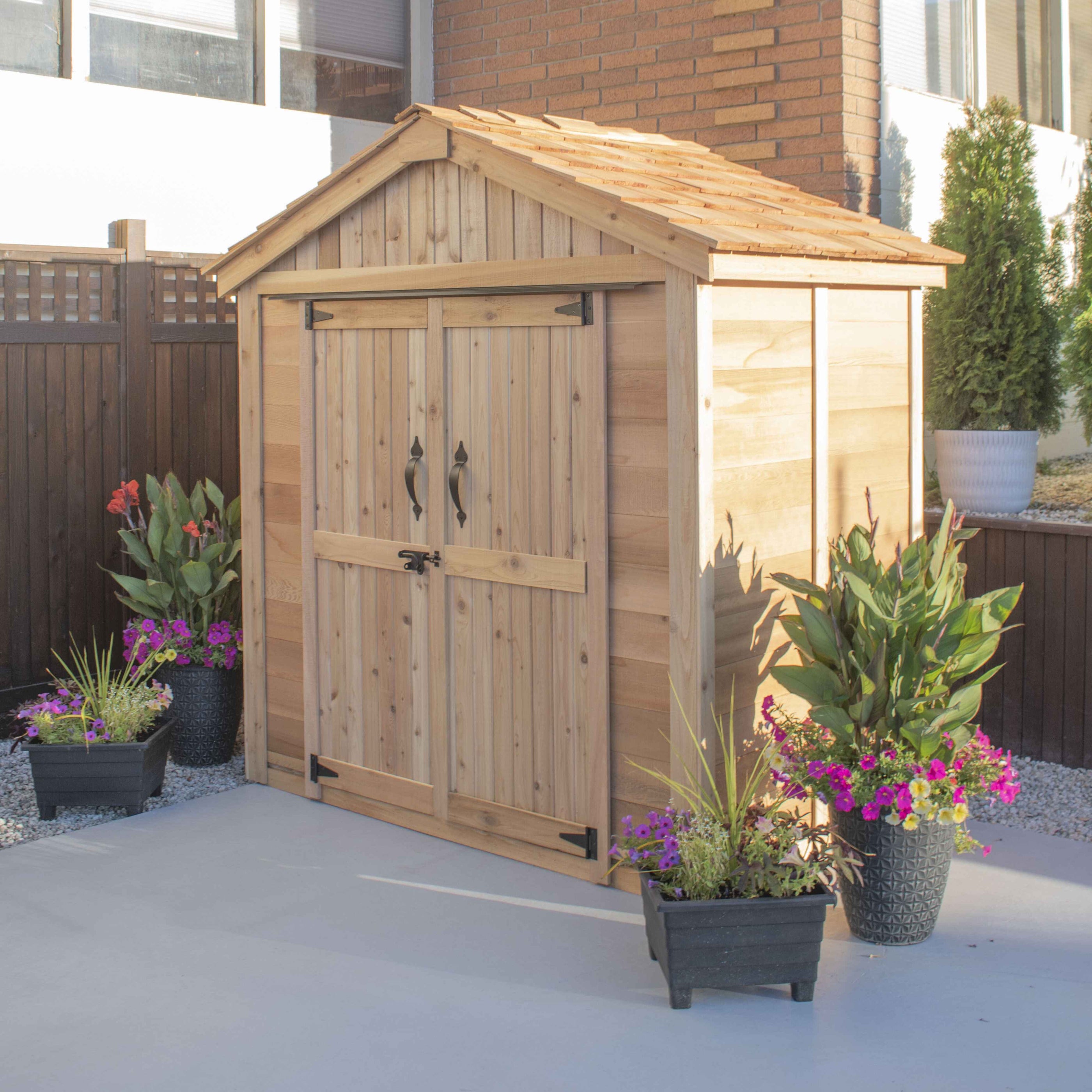 SpaceMaster 6x4 Cedar Shed: Premium Outdoor Storage Solution — Backyard ...