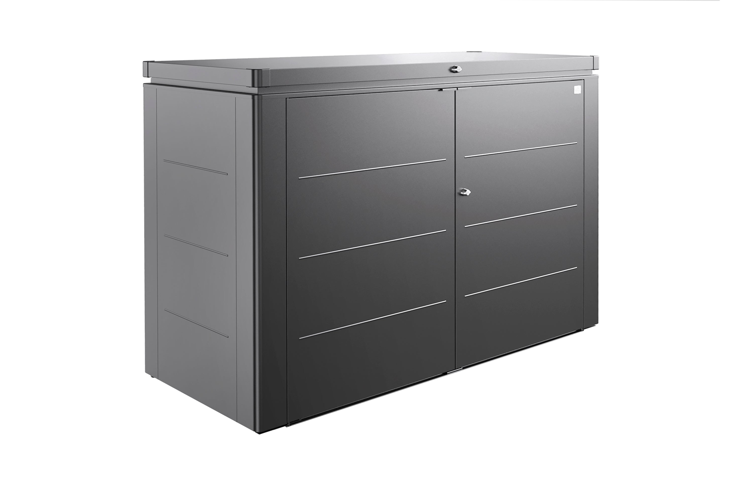Biohort HighBoard 200 Dark Grey: Outdoor Storage Cabinet Weatherproof ...
