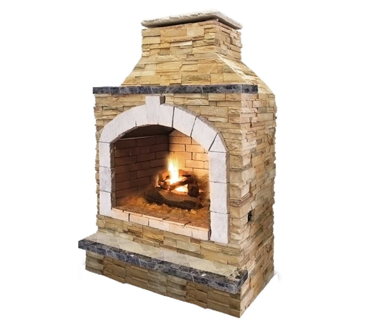 Cal Flame 48-Inch Outdoor Fireplace FRP909-2 - Cozy Luxury — Backyard Oasis
