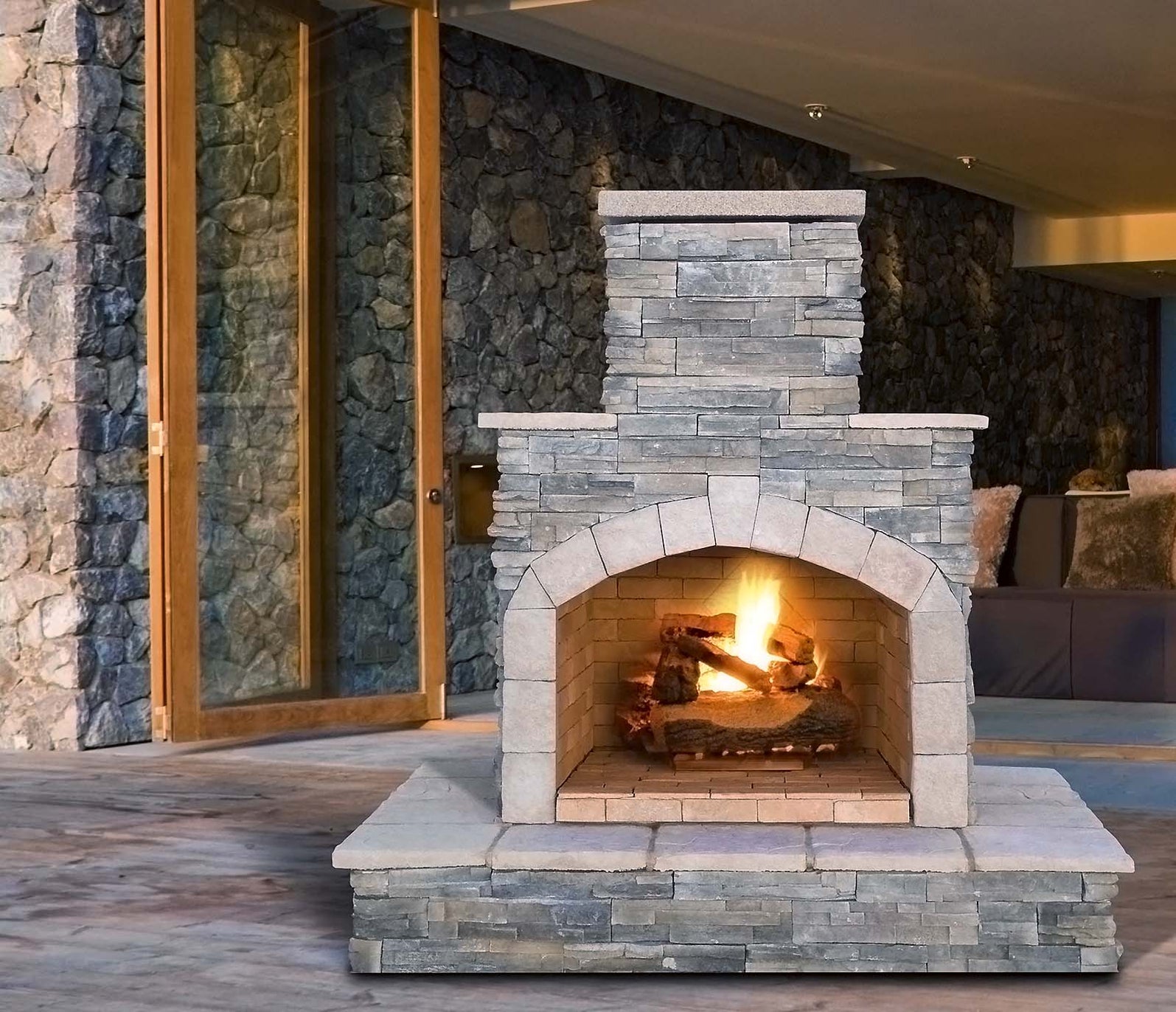 Cal Flame 78-Inch Outdoor Fireplace - Elegant Hearth for Your Yard ...
