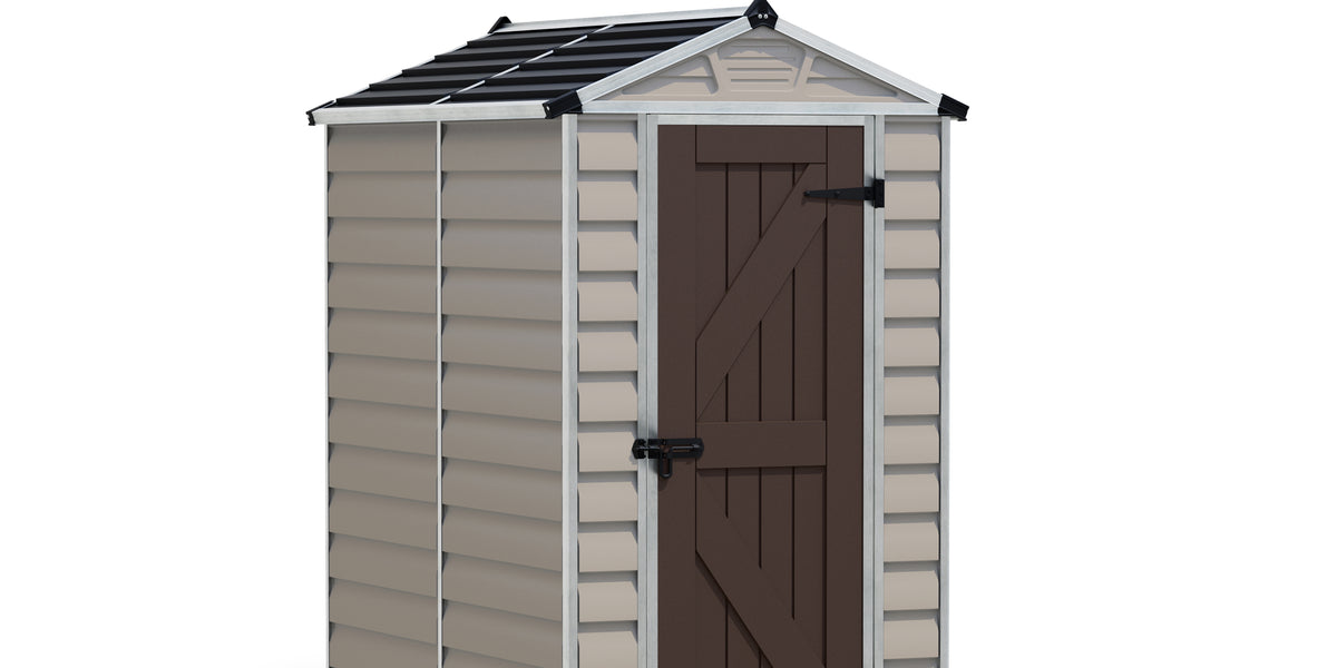 Canopia SkyLight 4' x 6' Shed - Tan | Durable Outdoor Storage Solution ...