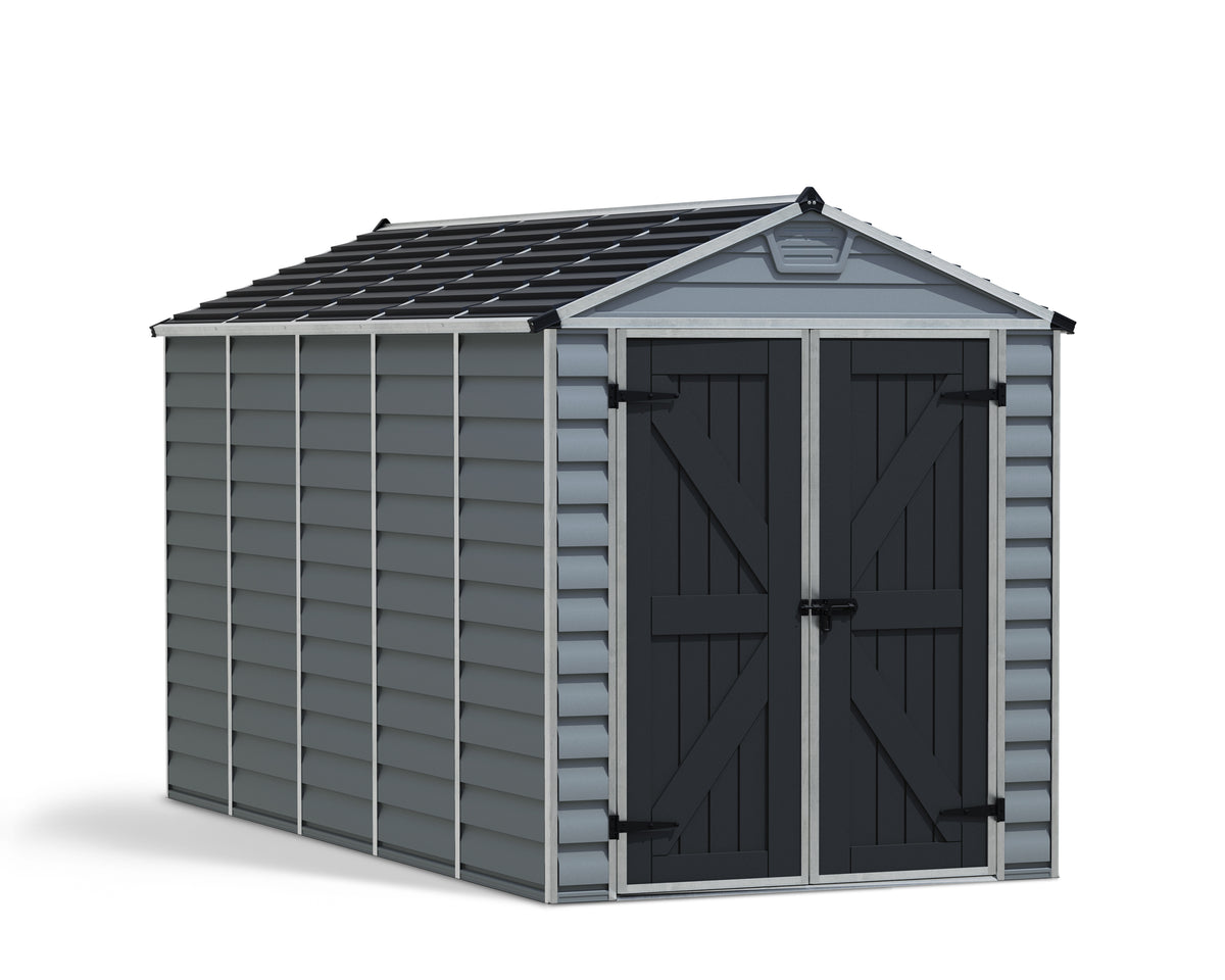 Canopia SkyLight 6' x 12' Shed - Gray/Tan: Durable Outdoor Storage ...
