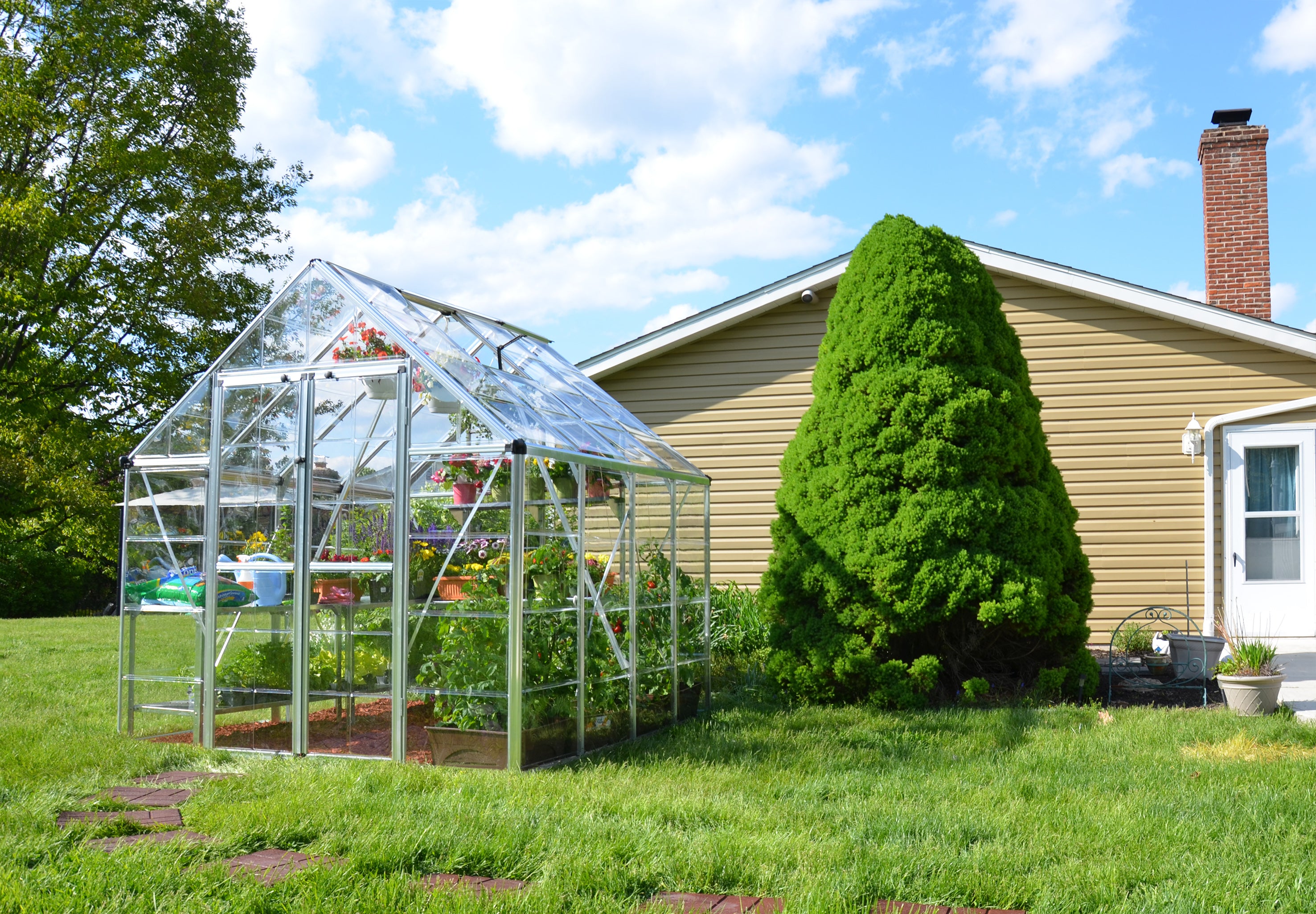 Premium Snap & Grow 8' Greenhouse - Extend Your Growing Season — Backyard Oasis