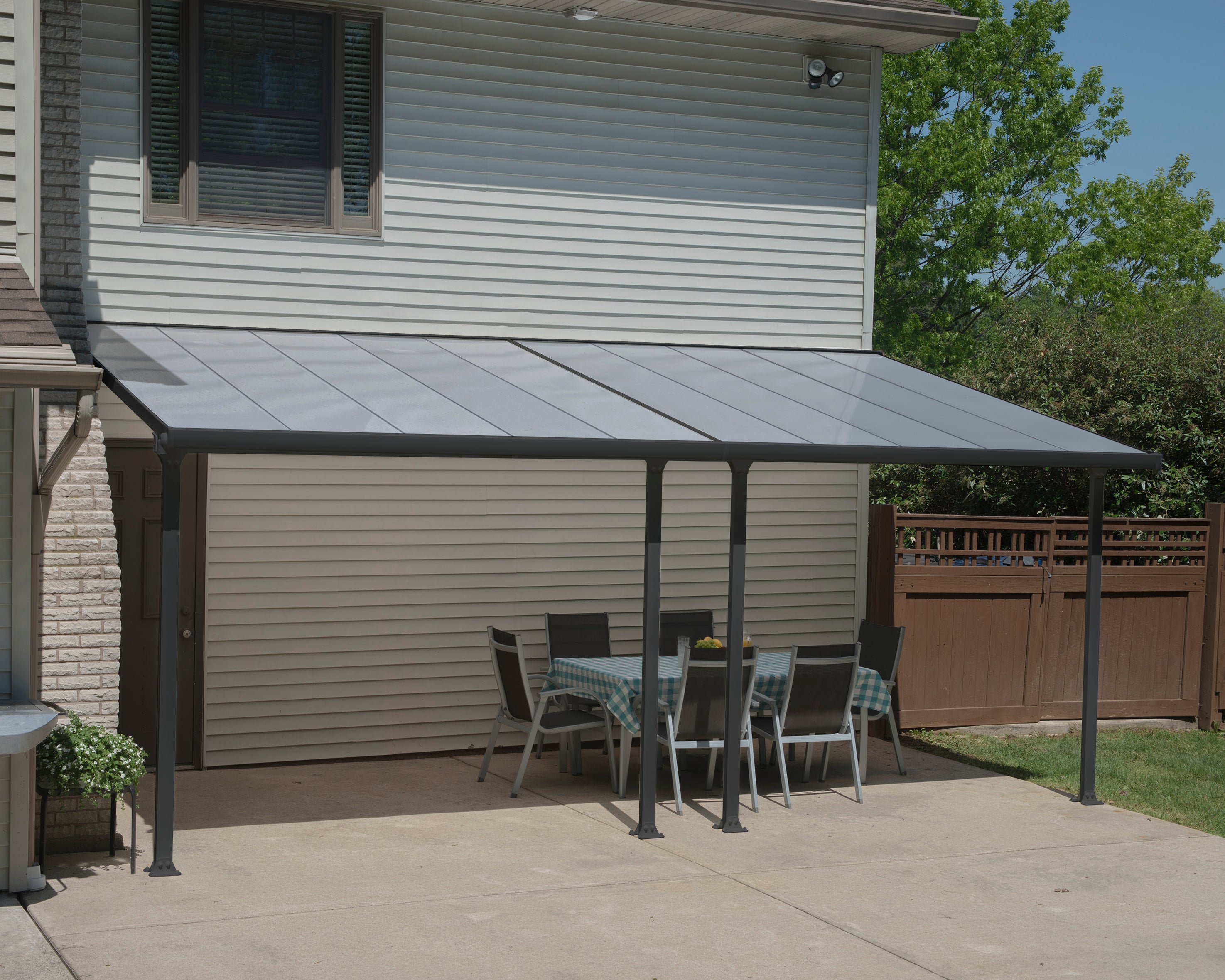 Elevate Your Patio: Canopia Feria 10' Patio Cover in Gray - UV ...