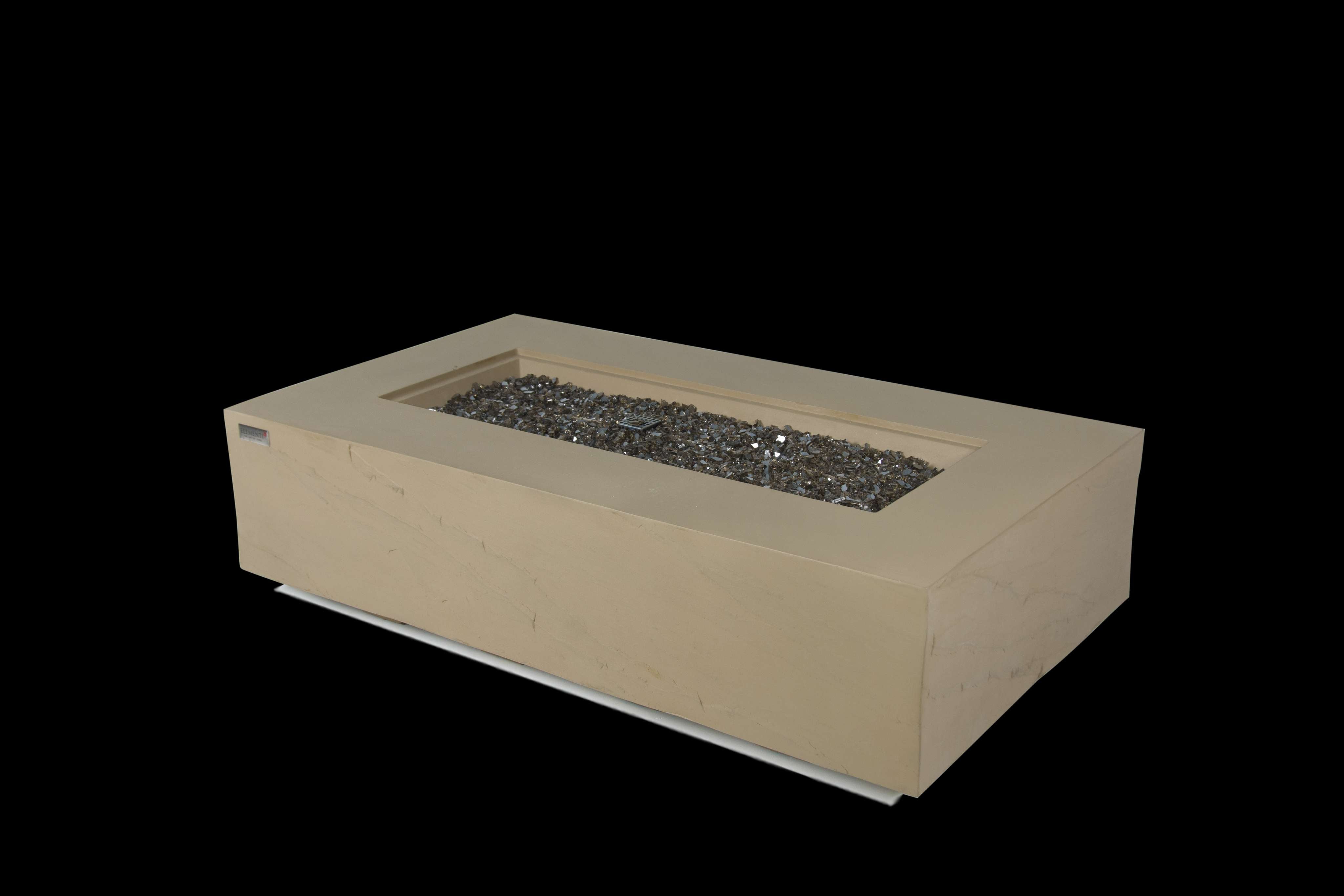 Elementi Plus Colorado Rectangular Concrete Fire Pit Table Shop Now ...