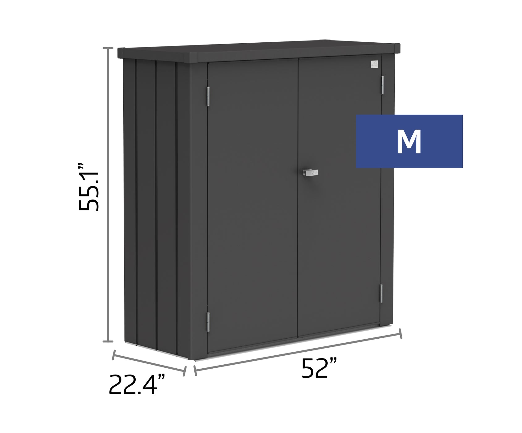 Biohort Romeo Storage Locker - Dark Gray | Organize Outdoor Equipment ...