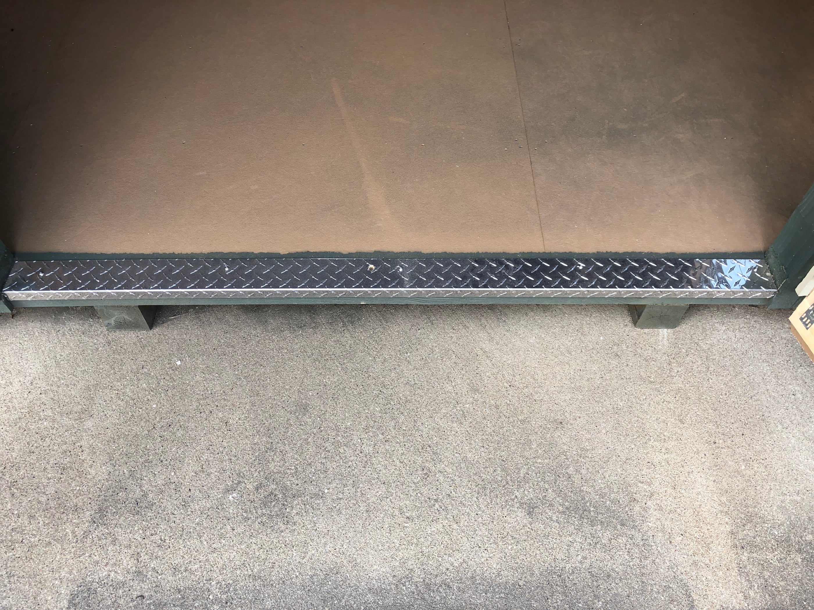 Ez-Fit Diamond Plate Door Threshold Floor Entry Accessory - ADD-ON ONL ...