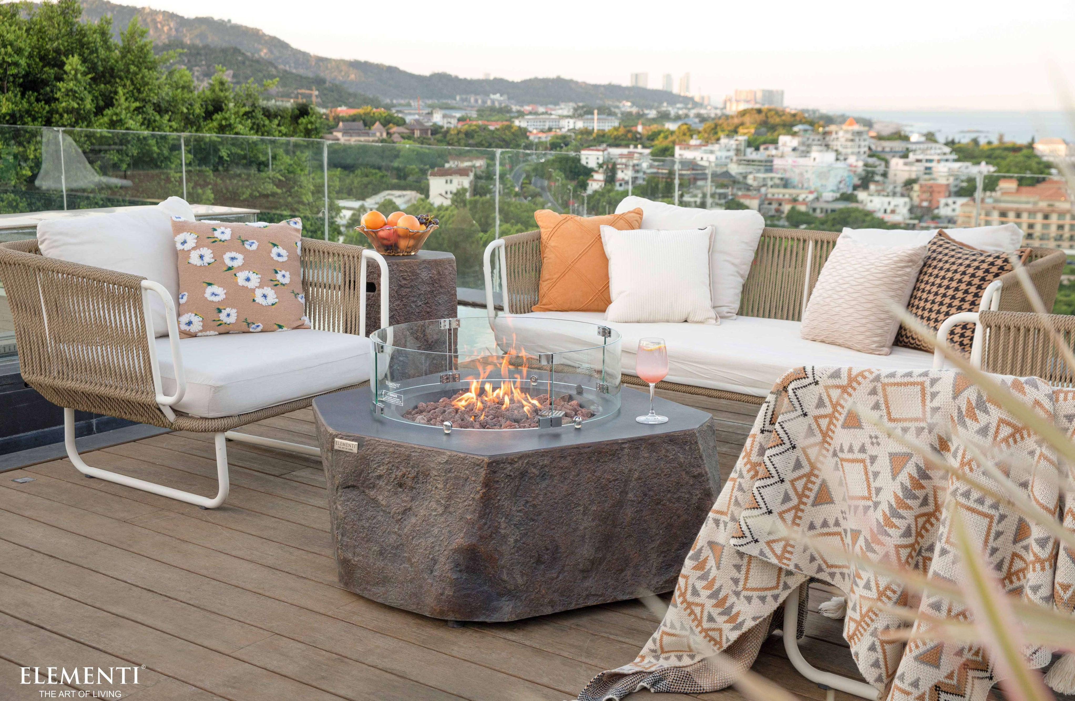 Elementi Columbia Fire Table - Quality, Power, and Convenience — Backyard Oasis