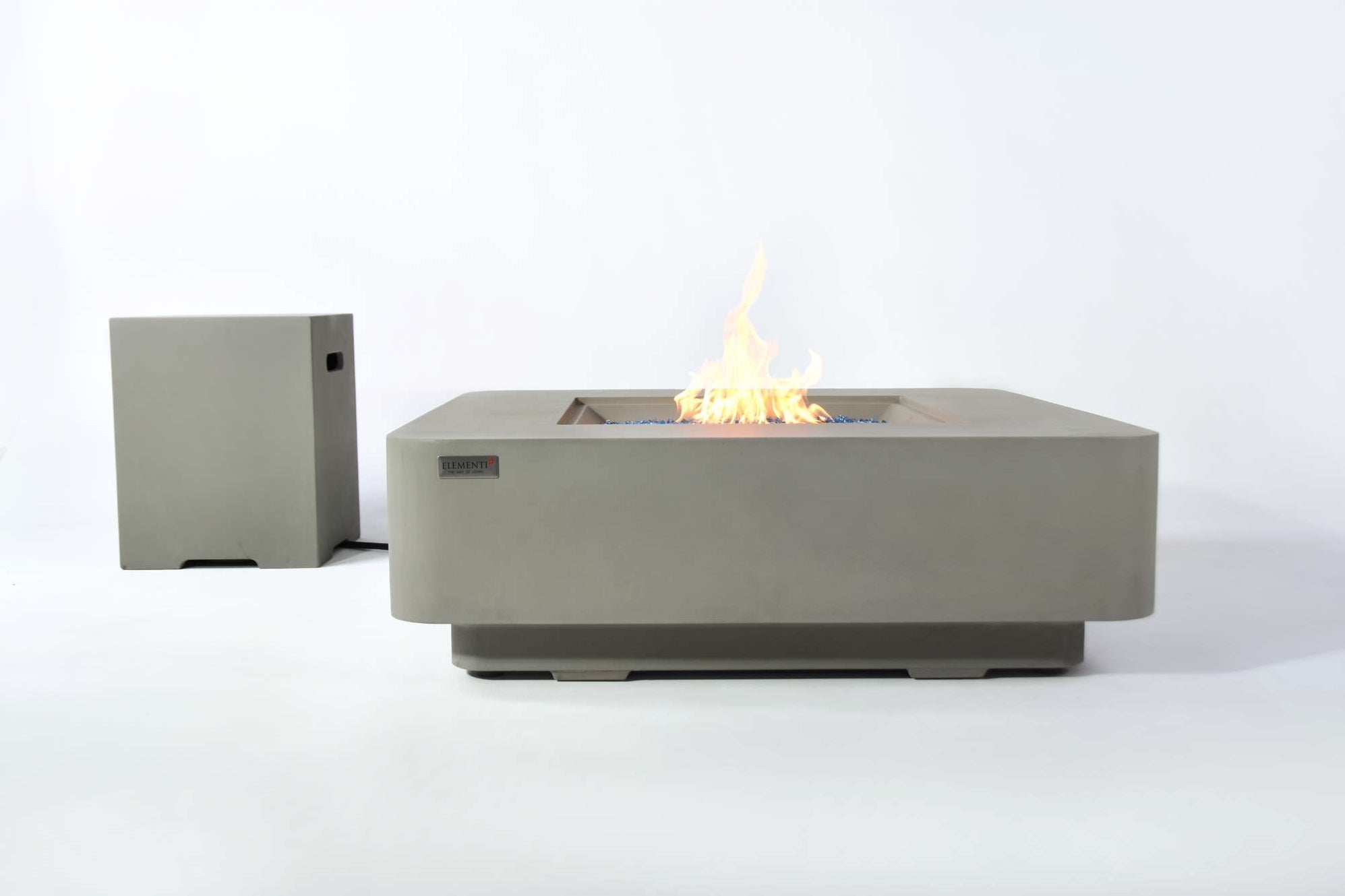 Elementi Plus Lucerne Square Concrete Fire Pit Table - Shop Now ...