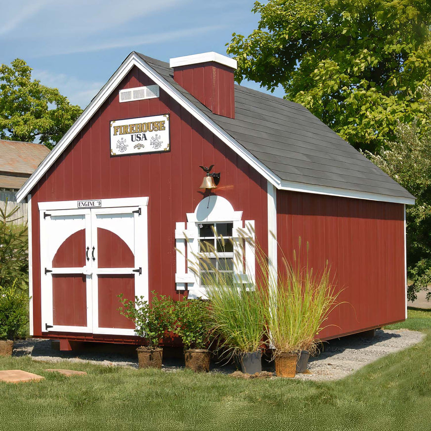 Firehouse Playhouse by Little Cottage - Amish-Made Kids' Retreat ...