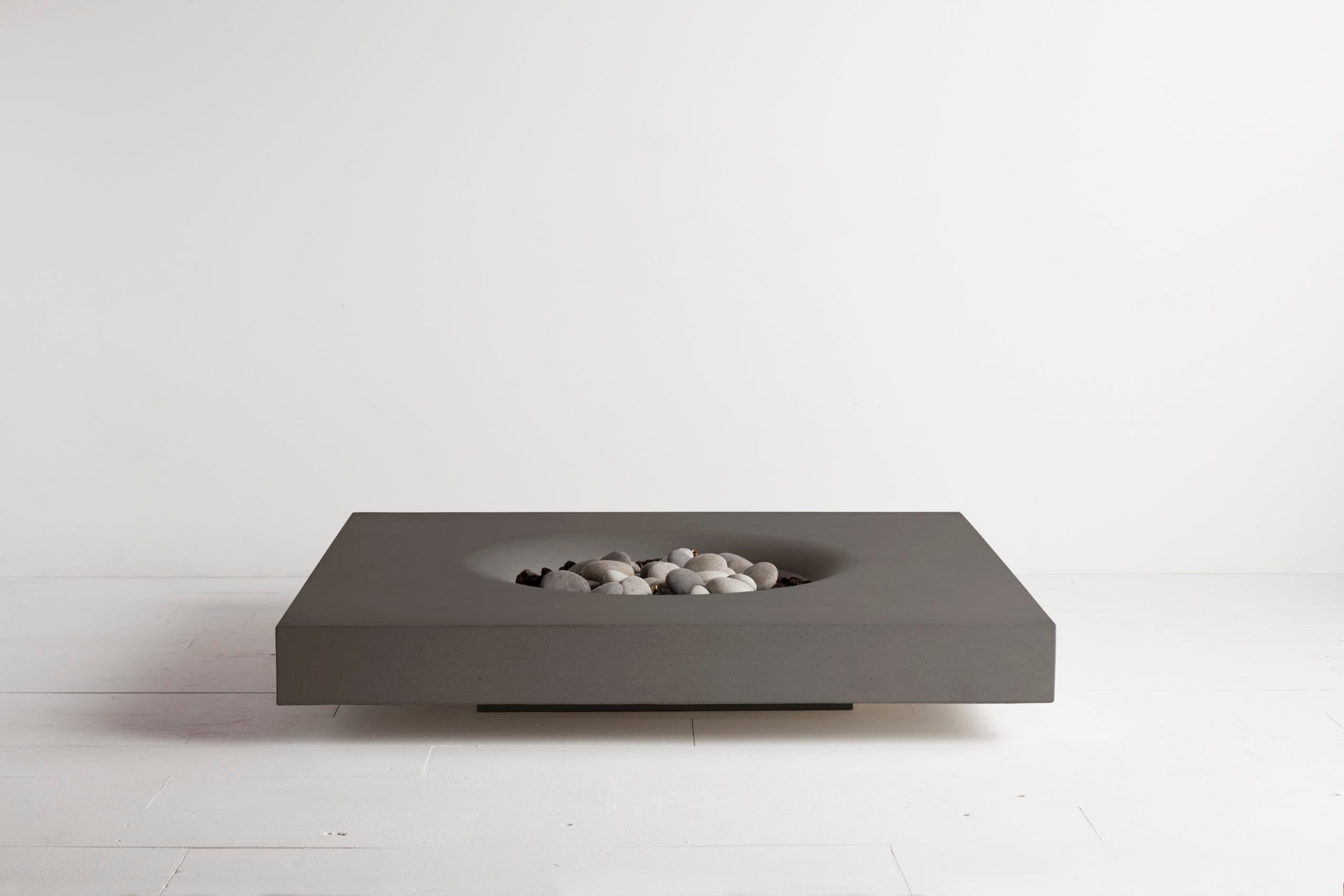 Solus Decor Halo Low Fire Pit - 60K BTU Modern Outdoor Heat & Style ...