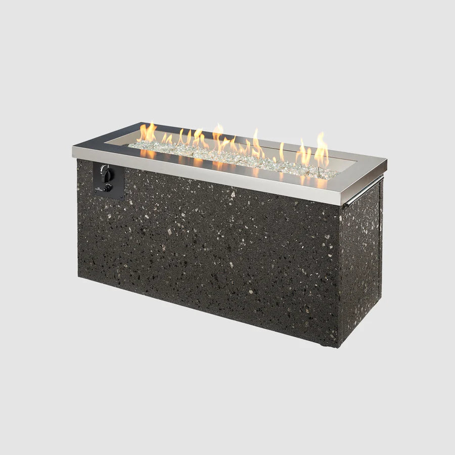 Grey Key Largo Linear 48" Gas Fire Pit - Majestic Outdoor Elegance ...