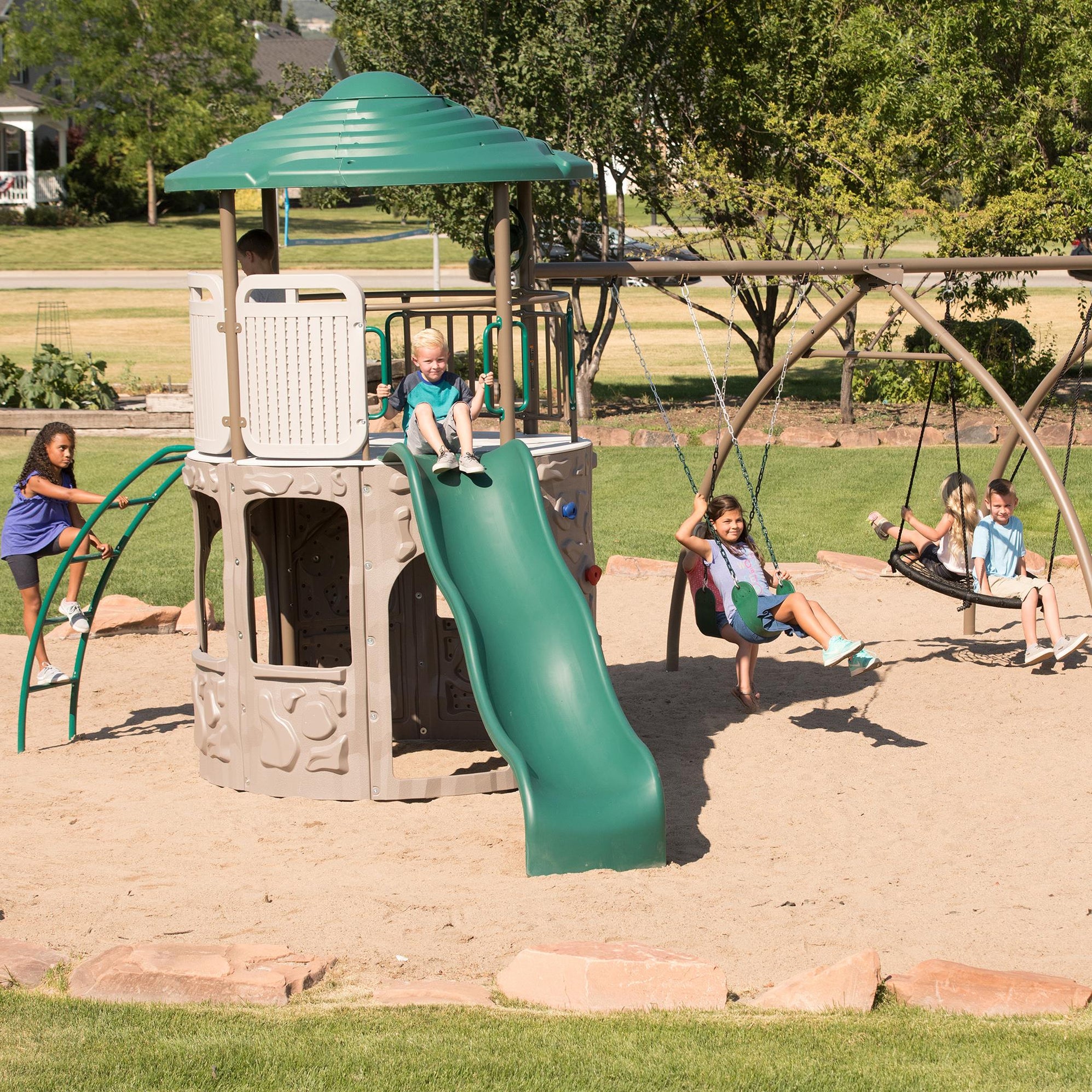 Lifetime Adventure Tower Playset: Outdoor Fun for Ages 3-12 — Backyard ...