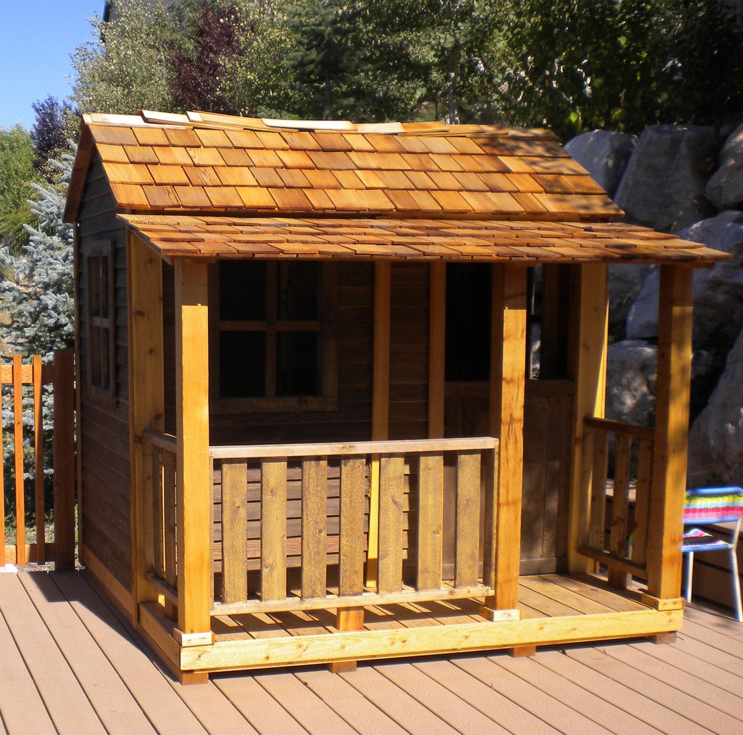 Little Cedar Playhouse | Enchanting 6x6 Children's Playhouse — Backyard ...