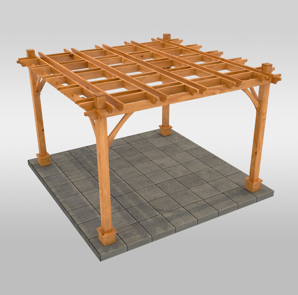 12x12 Cedar Pergola Kit - Enjoy Outdoor Living with Style — Backyard Oasis
