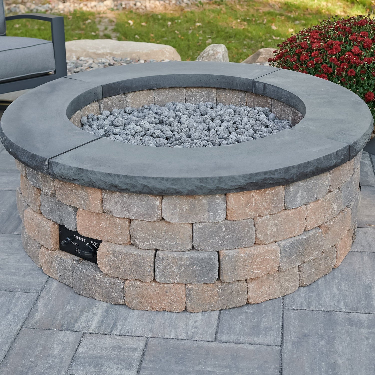 Bronson Gas Fire Pit Kit: DIY Outdoor Warmth | Square & Round ...
