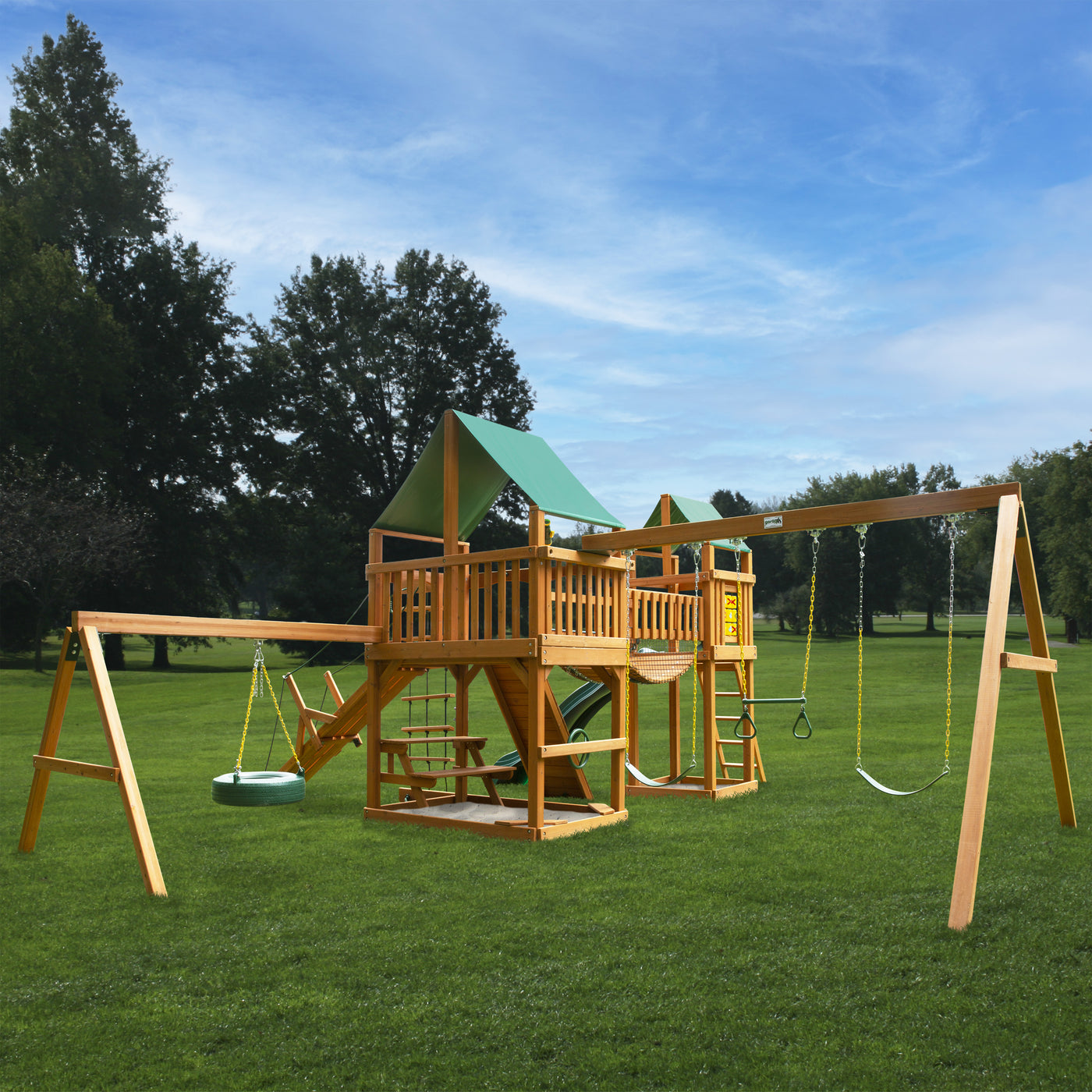 Get Gorilla Playsets Pioneer Peak Swing Set - Ultimate Backyard Fun ...