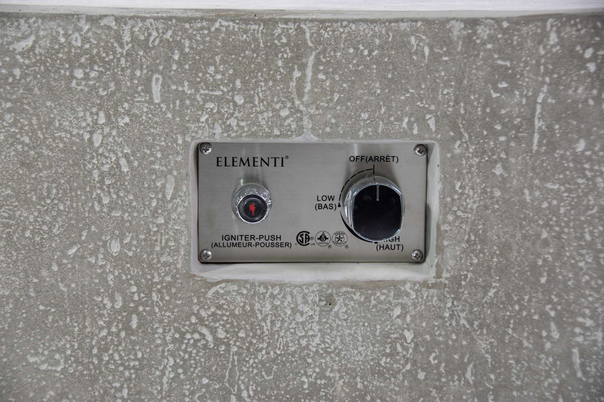 Elementi Plus Victoria Square Concrete Fire Pit Table - Shop Now! — Backyard Oasis