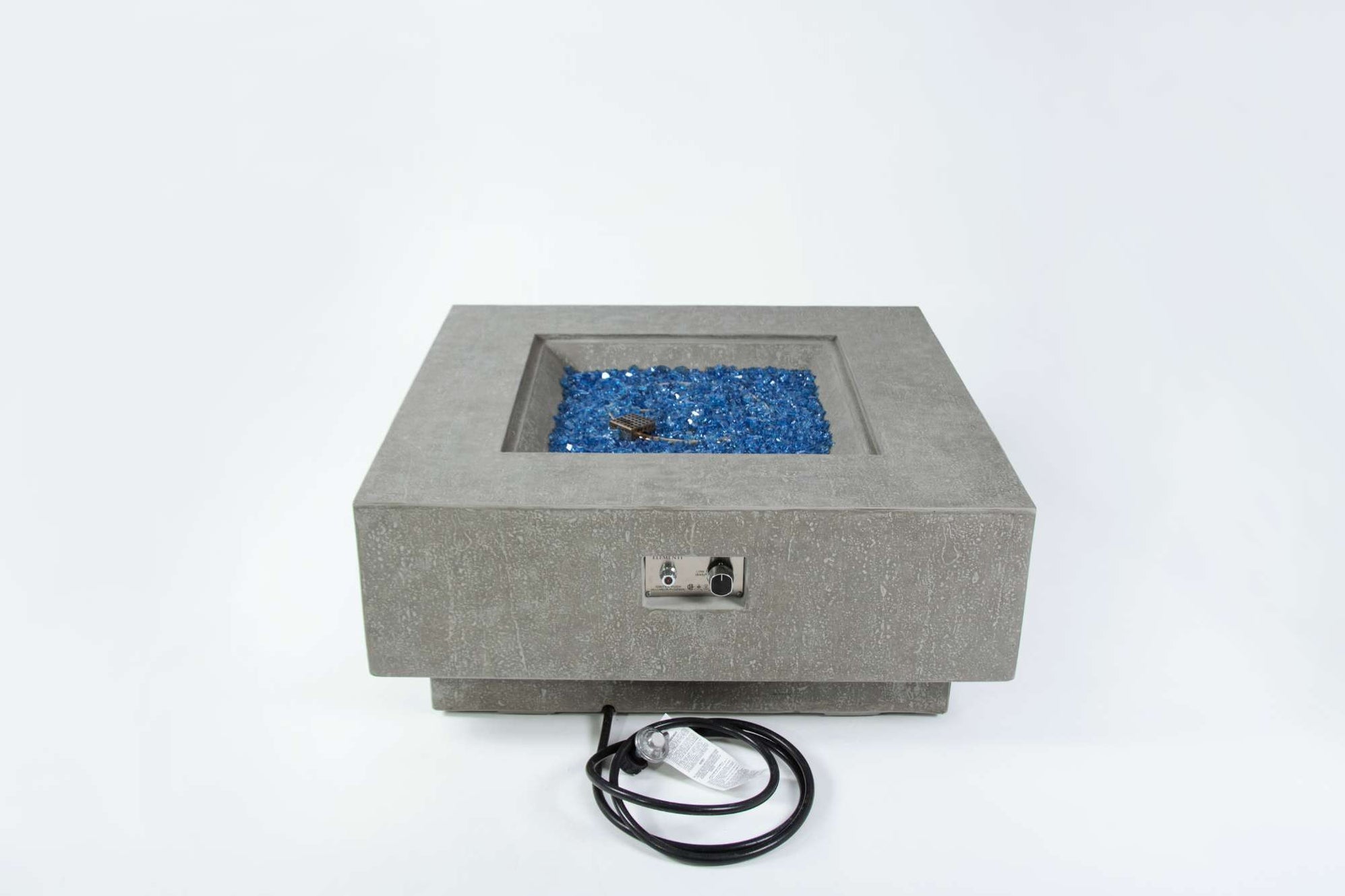 Elementi Plus Victoria Square Concrete Fire Pit Table - Shop Now! — Backyard Oasis