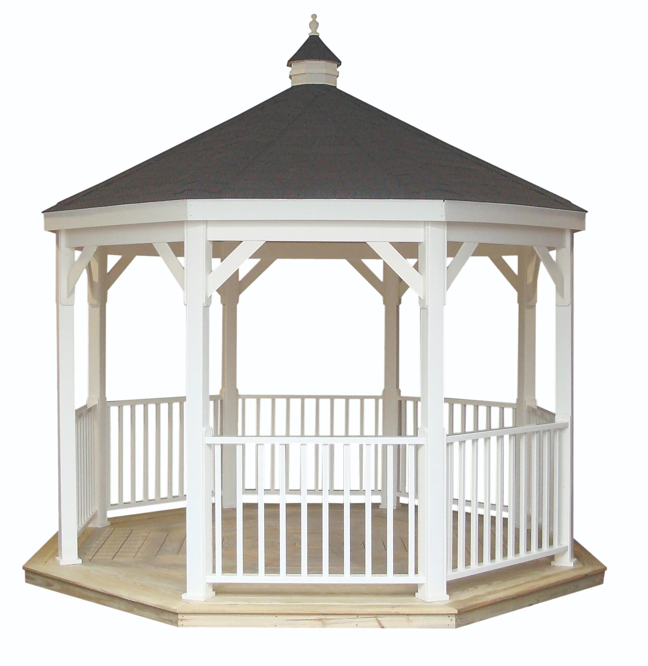 Amish Gazebos 12 Foot Vinyl Gazebo-In-A-Box with Floor l Buy It Online ...
