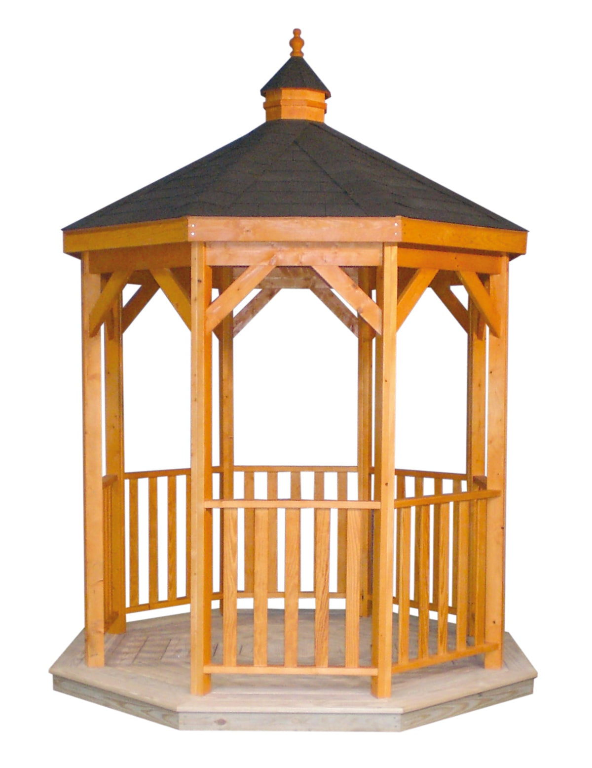 Amish Gazebos 8 Foot Wood Gazebo-In-A-Box with Floor - Buy It Online ...