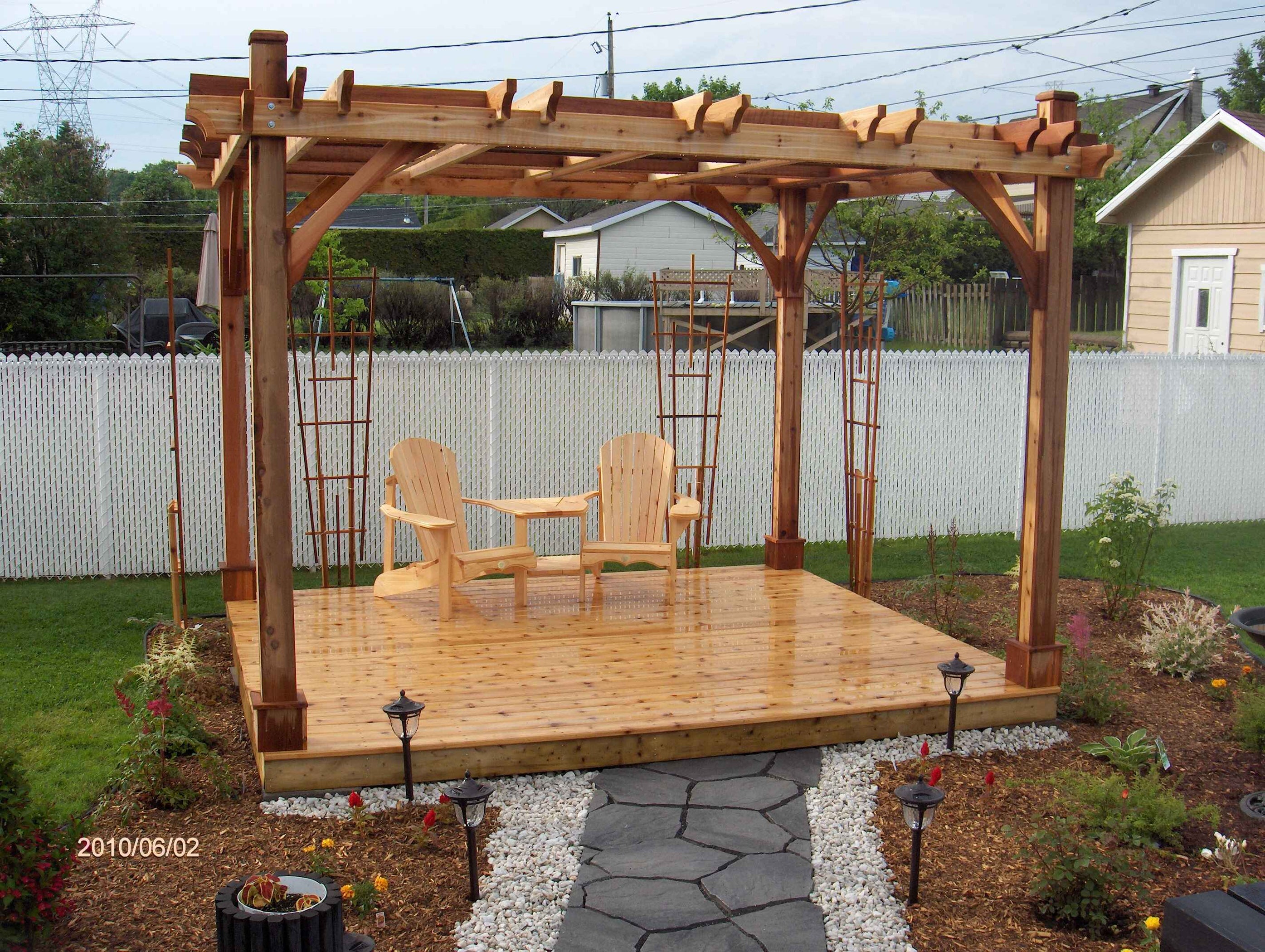 12x12 Cedar Pergola Kit - Enjoy Outdoor Living with Style — Backyard Oasis