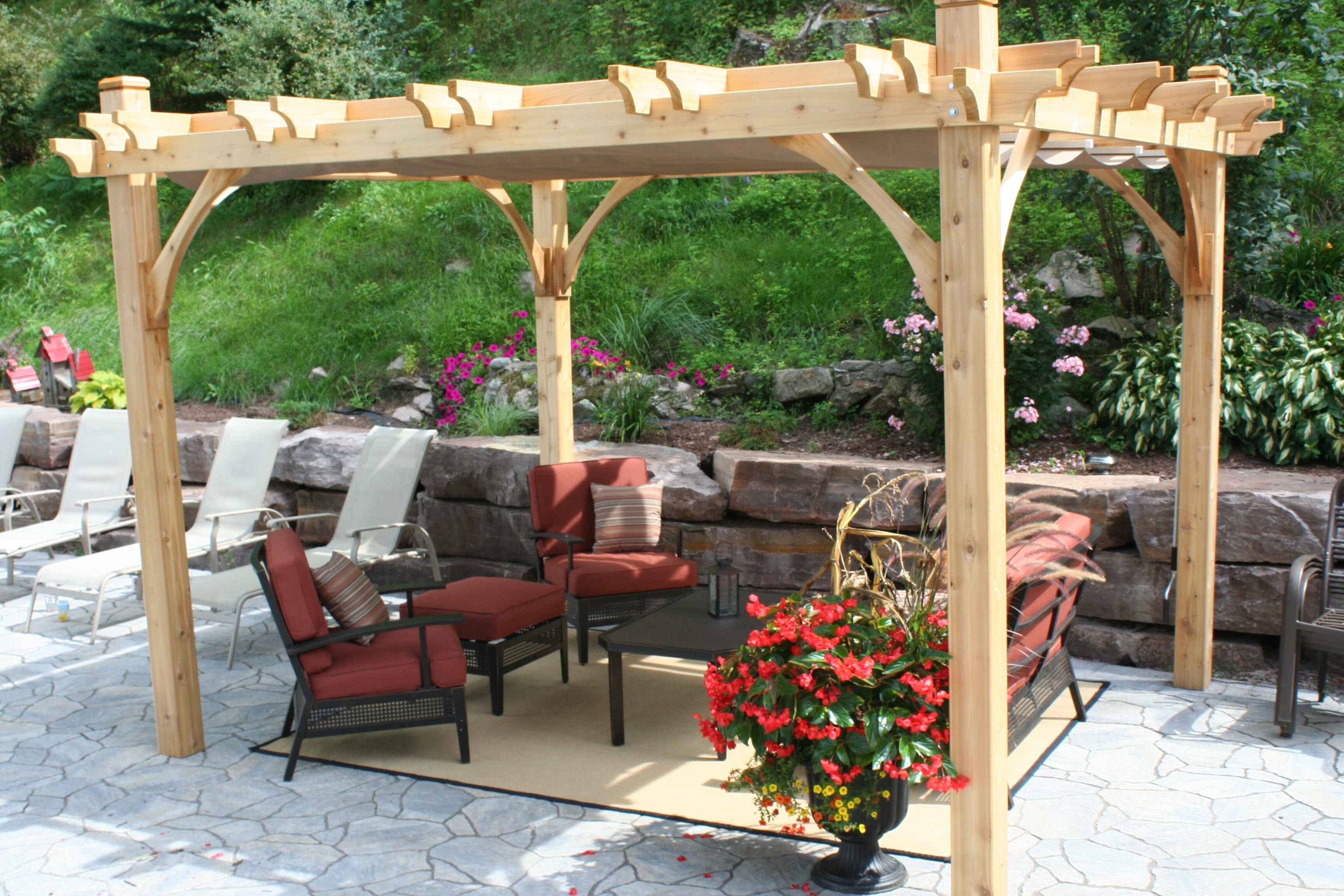 12x12 Cedar Pergola Kit - Enjoy Outdoor Living with Style — Backyard Oasis