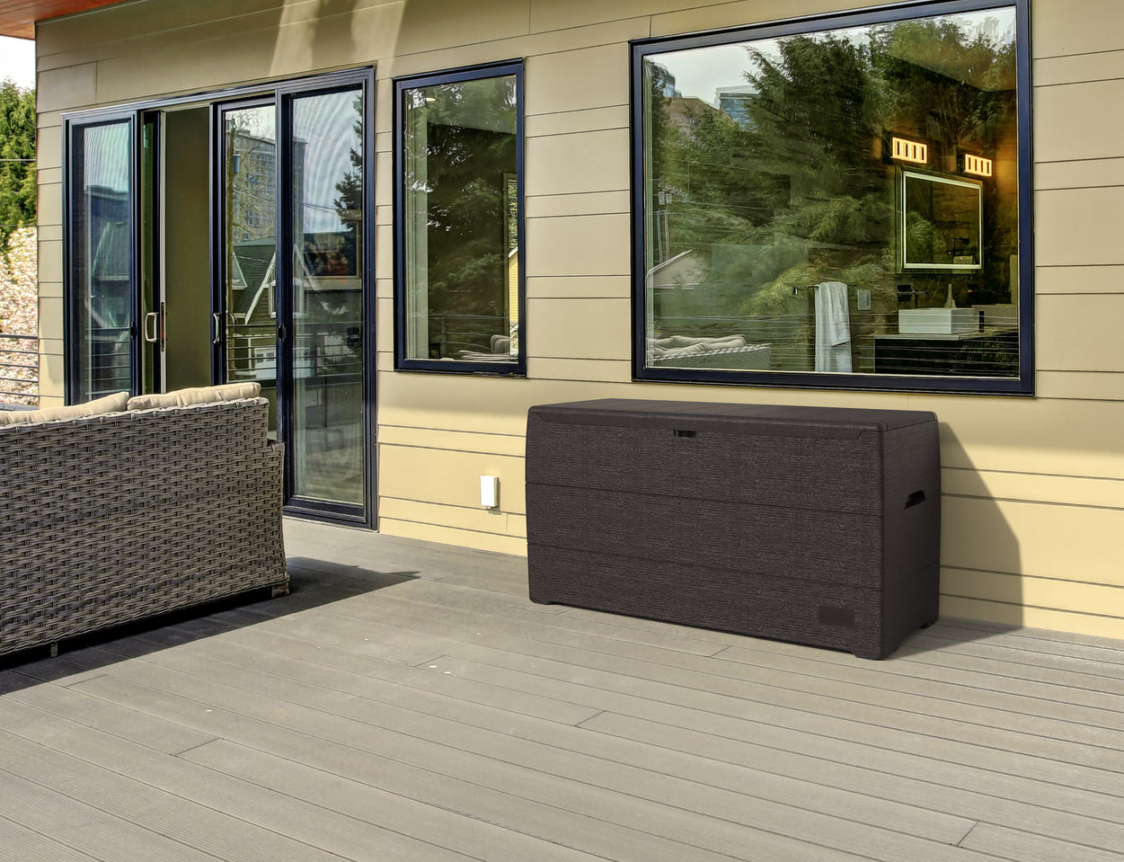 Duramax 270 Liter/71 Gallon Outdoor Storage Box - Brown Or Gray ...