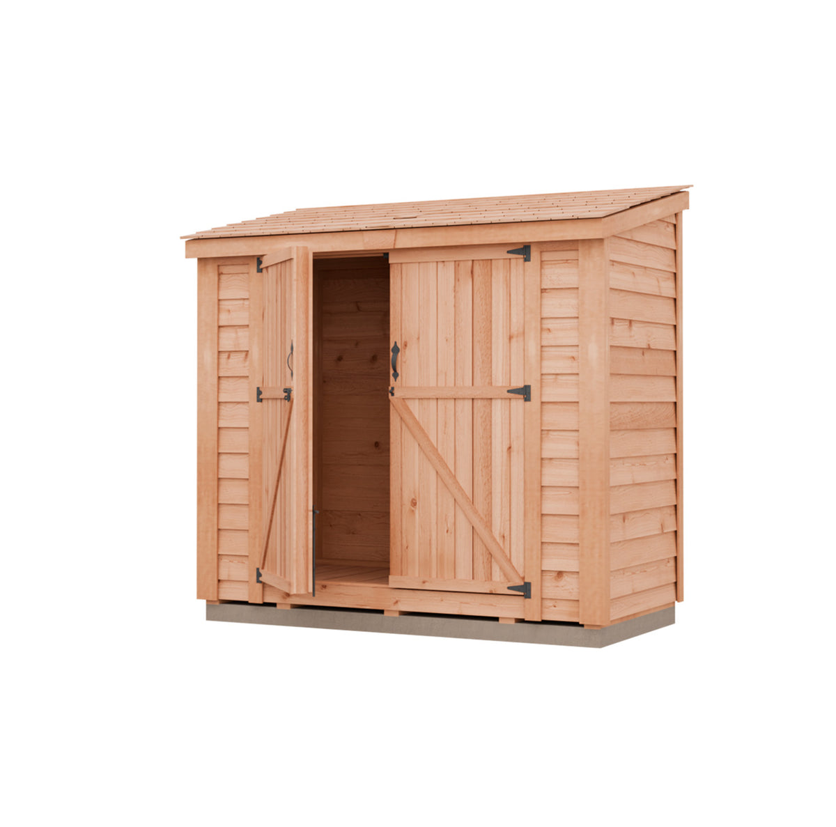 SpaceSaver Double Door Lean To Shed 8x4 | Attractive Lean-To Style ...