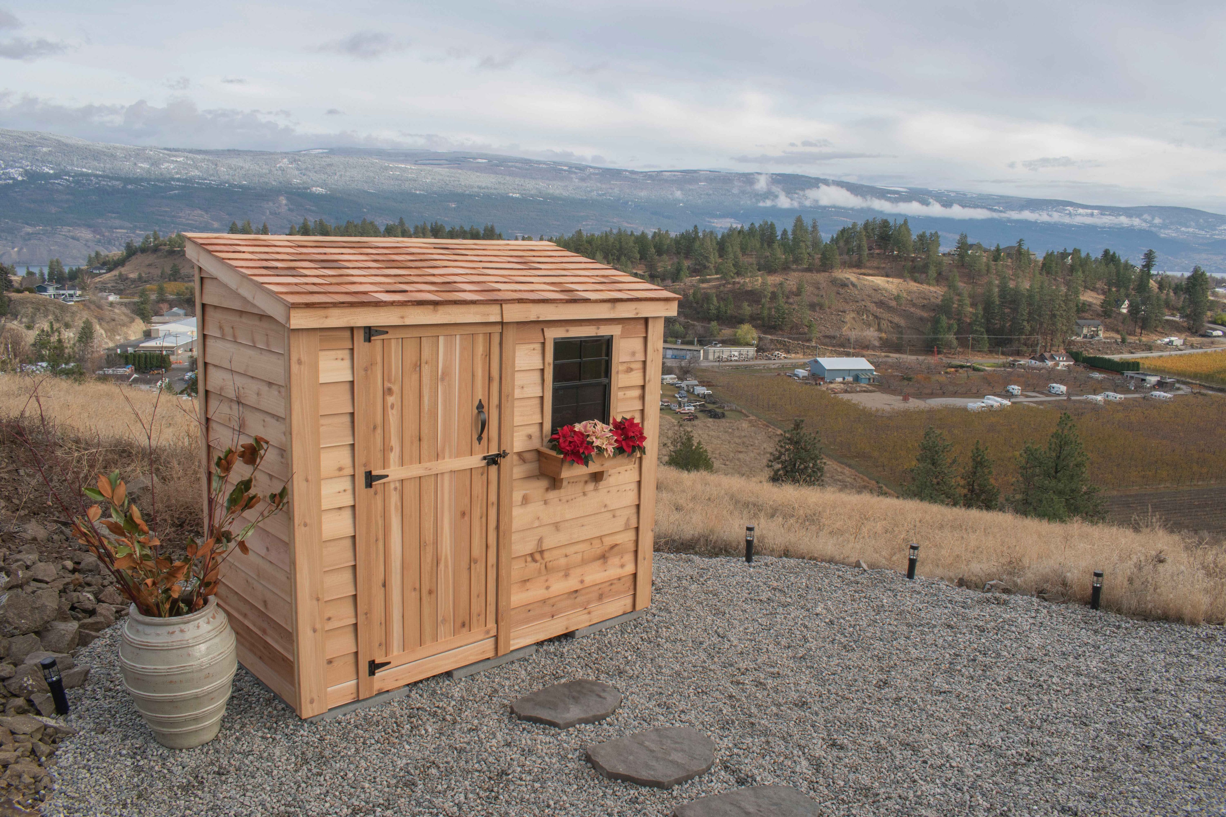 Spacesaver Tool Shed | 8x4 Lean-To Style | Sustainably Sourced Cedar ...