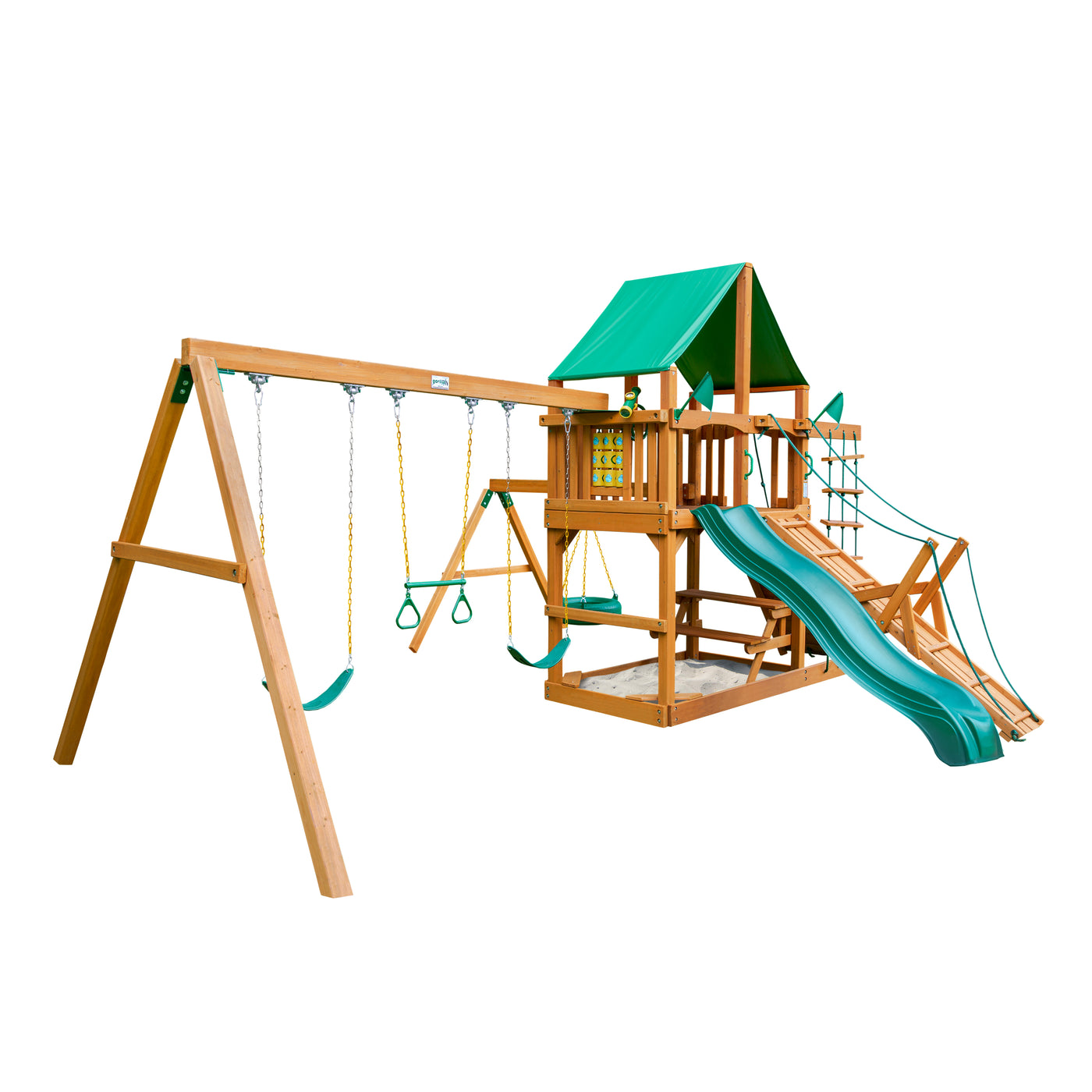 Gorilla Playsets Frontier Swing Set - Ultimate Backyard Adventure ...