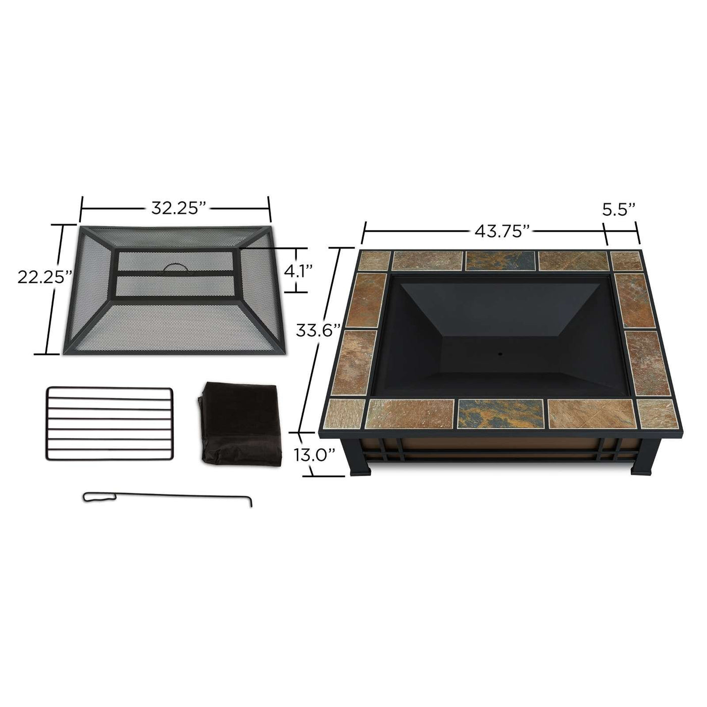 Real Flame Hamilton Wood Burning Fire Pit - Shop Now! — Backyard Oasis