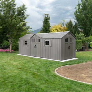 Lifetime 20'x8' Large Outdoor Storage Shed | Shop now! — Backyard Oasis