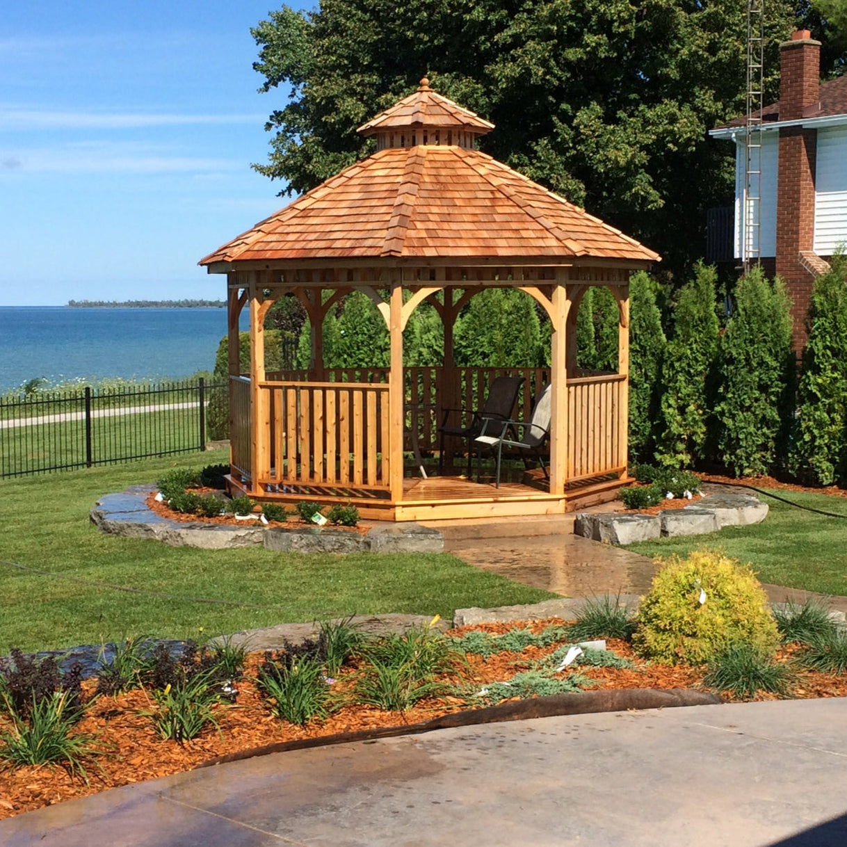 10' Bayside Panelized Octagon Gazebo | Made with Sourced Cedar ...