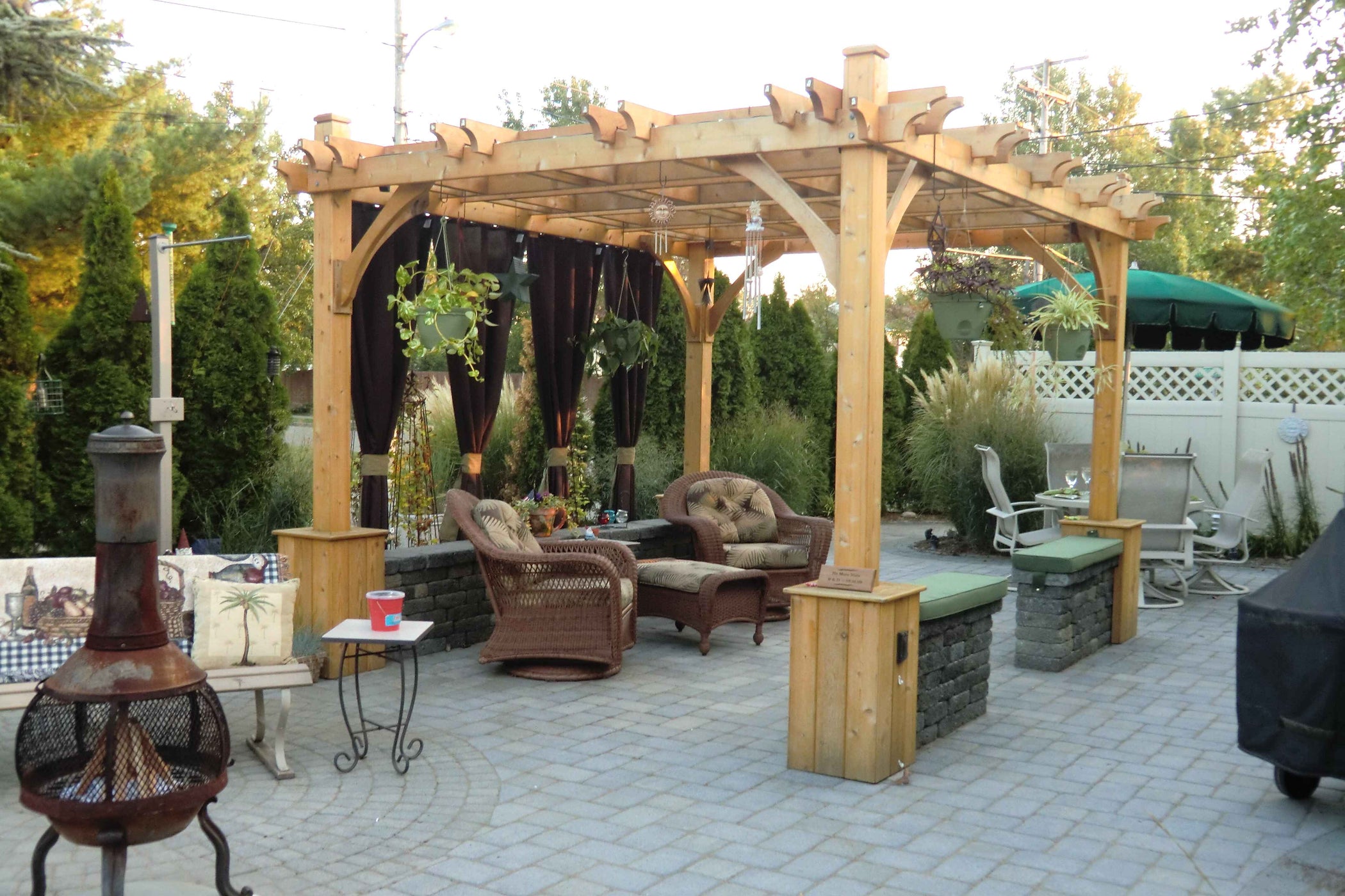 12x12 Cedar Pergola Kit - Enjoy Outdoor Living with Style — Backyard Oasis