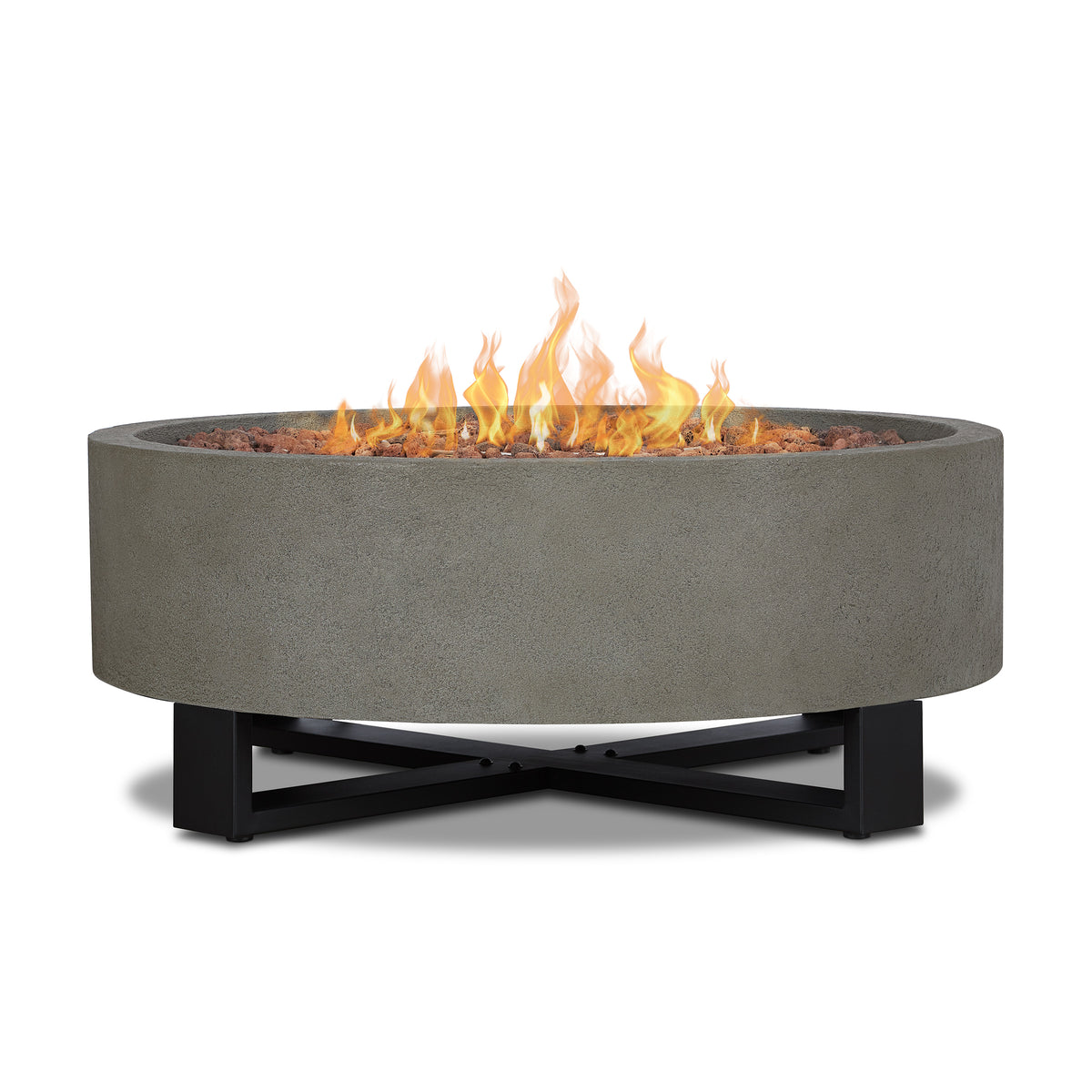 Real Flame Idledale Fire Pit - Rustic & Elegant Outdoor Warmth ...