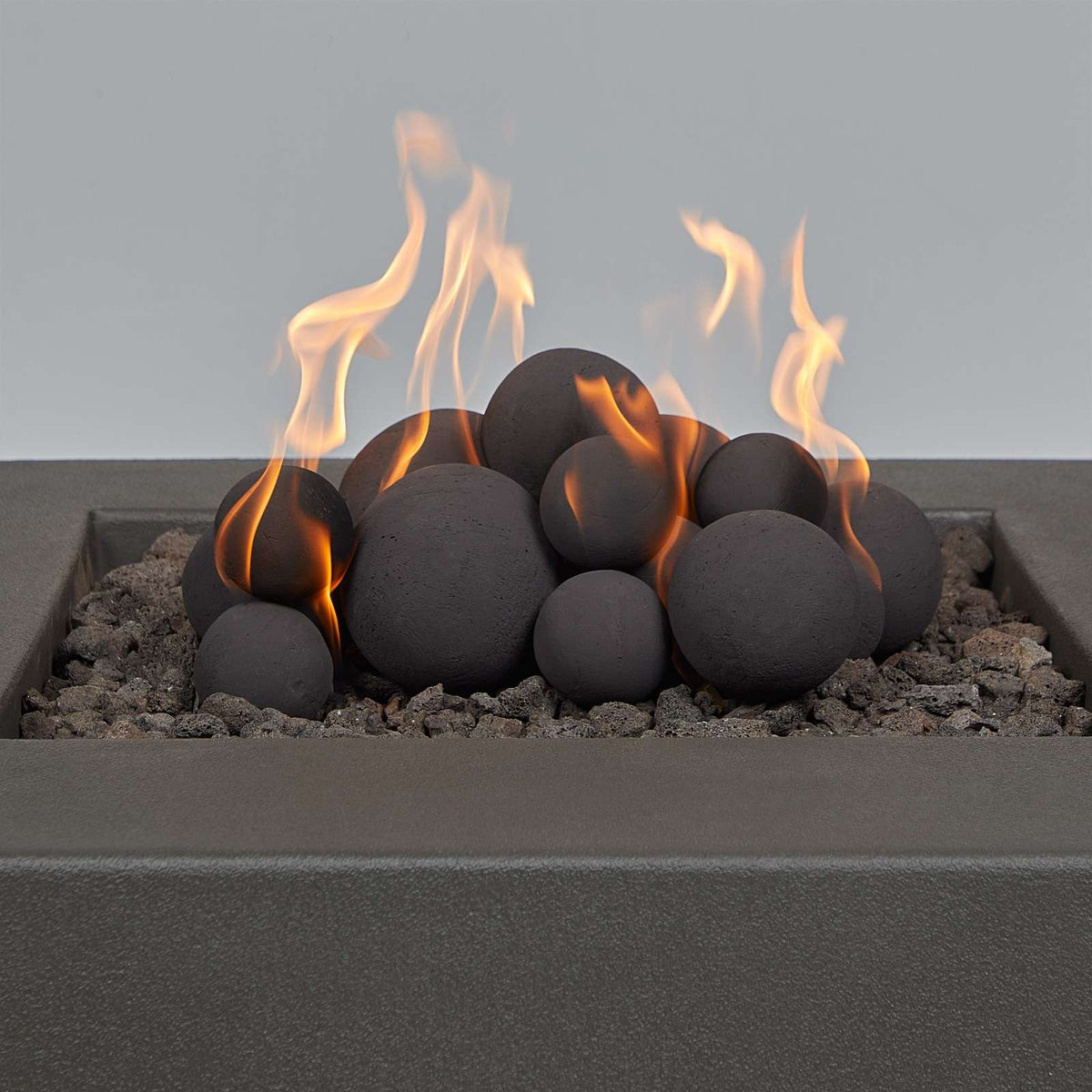 Real Flame Fire Pit Spheres – 20 Decorative Ceramic Balls — Backyard Oasis