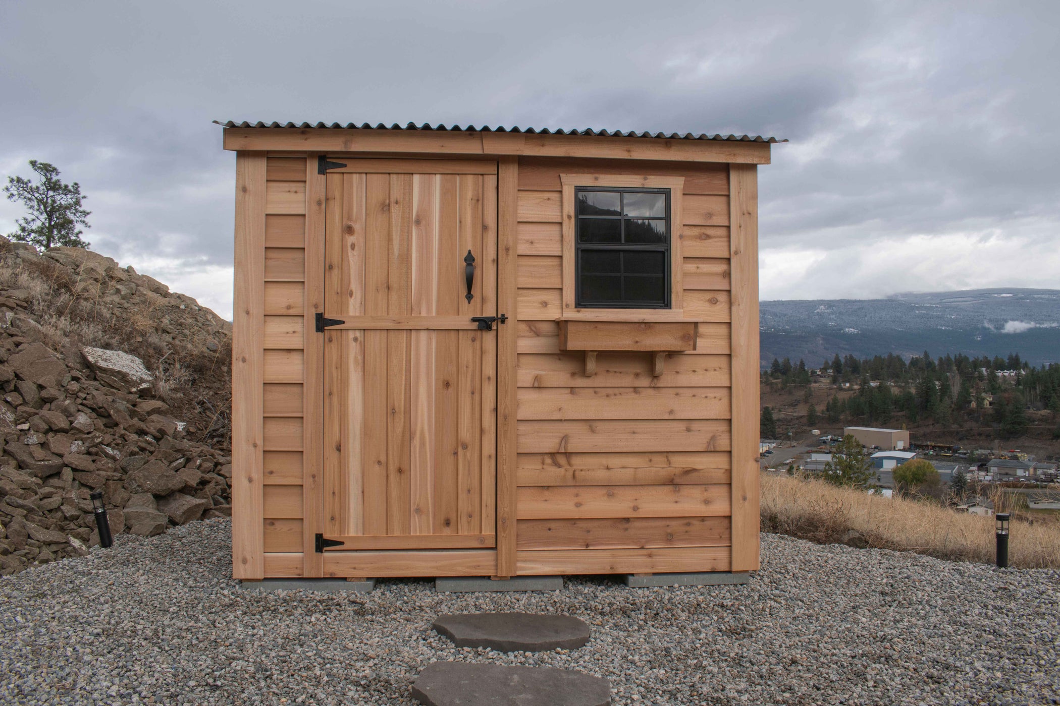 Spacesaver Tool Shed | 8x4 Lean-To Style | Sustainably Sourced Cedar ...
