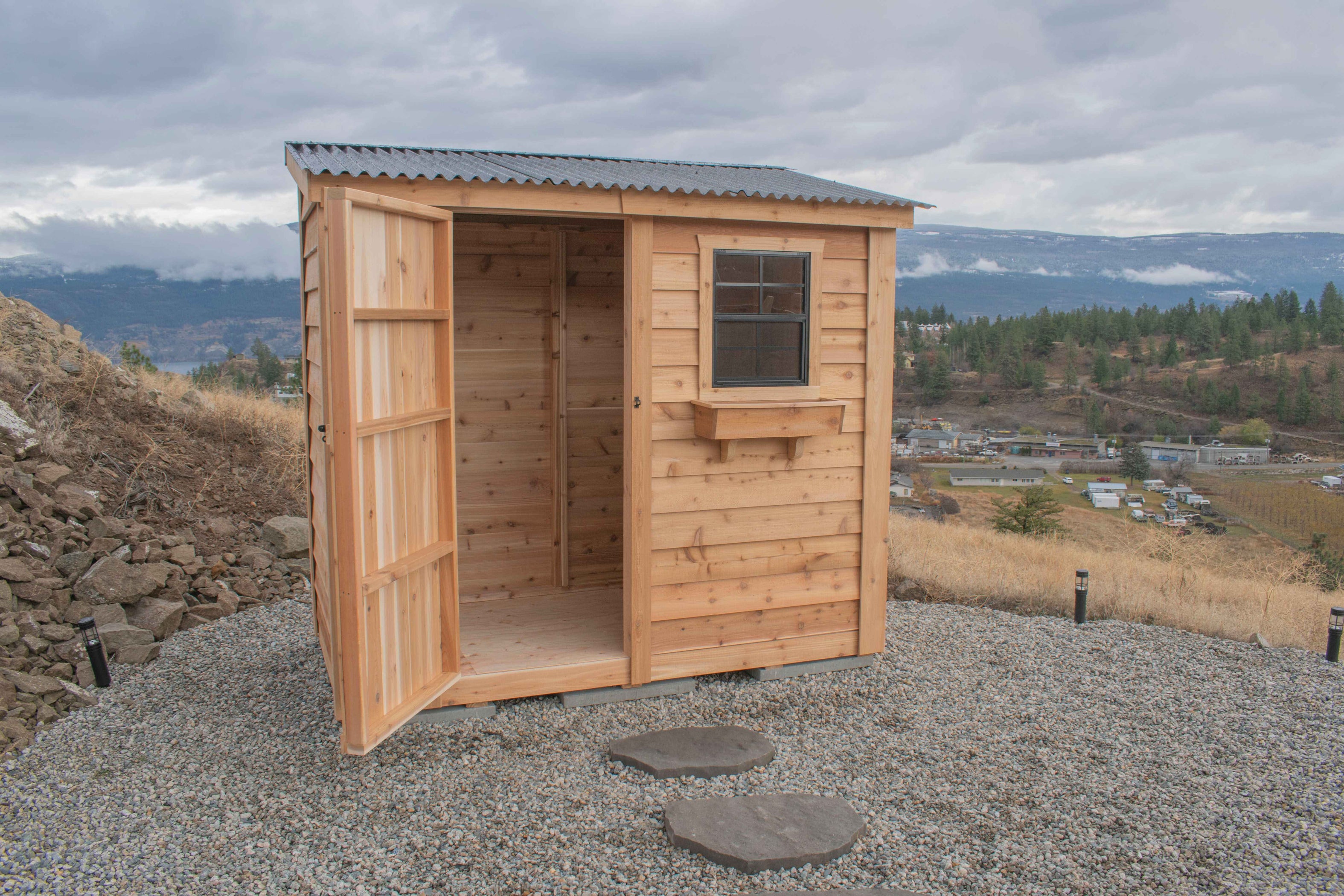 Spacesaver Tool Shed | 8x4 Lean-To Style | Sustainably Sourced Cedar ...