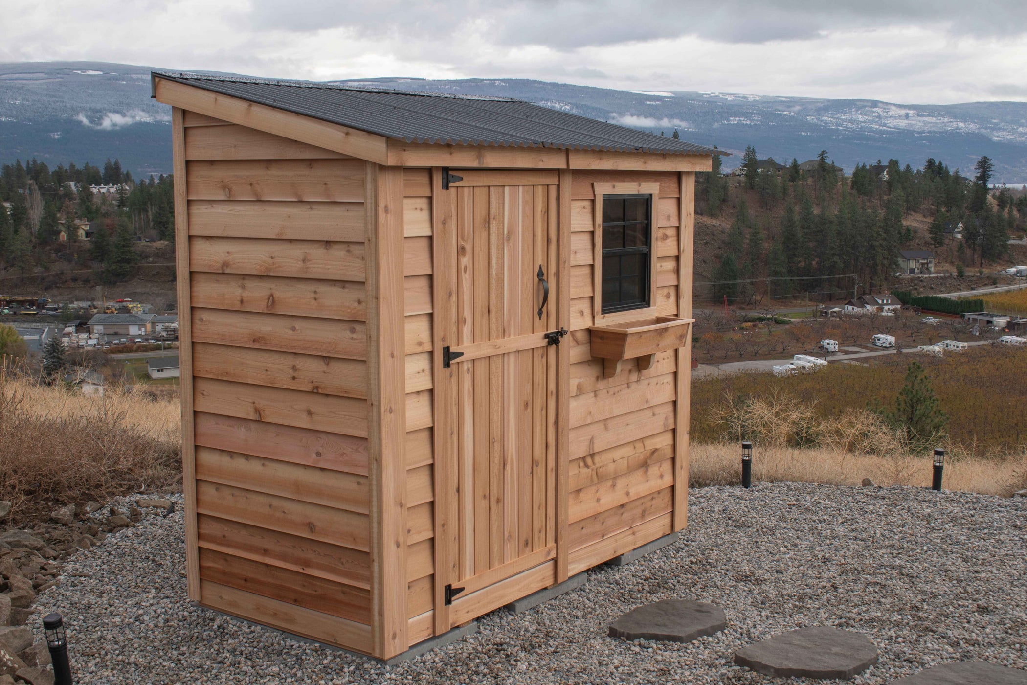Spacesaver Tool Shed | 8x4 Lean-To Style | Sustainably Sourced Cedar ...