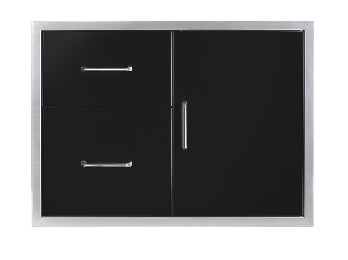 Wildfire Double Door & Drawer Combo – Stainless Outdoor Kitchen Storage ...