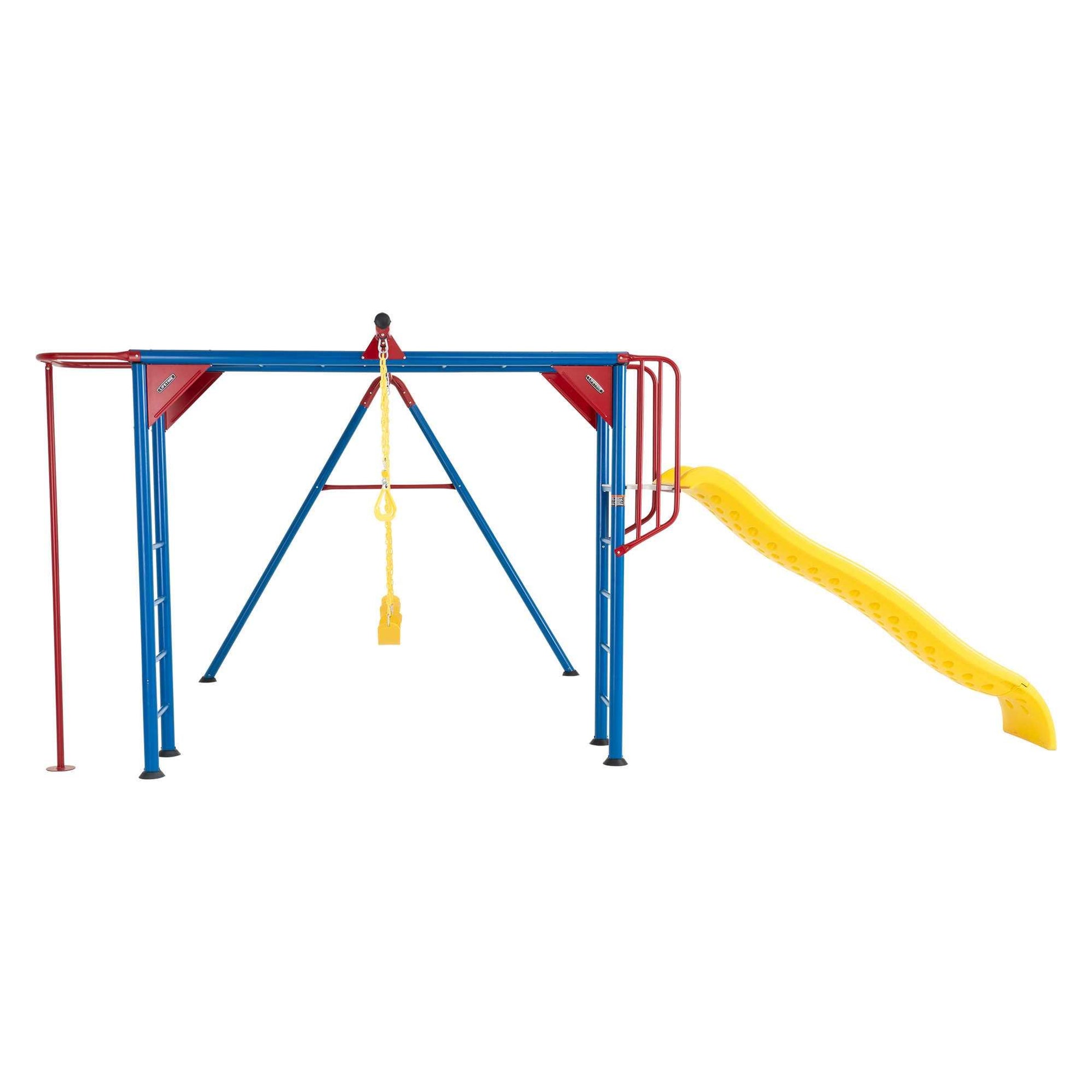 Lifetime Monkey Bar Swing Set in Primary Colors: Backyard Playground ...