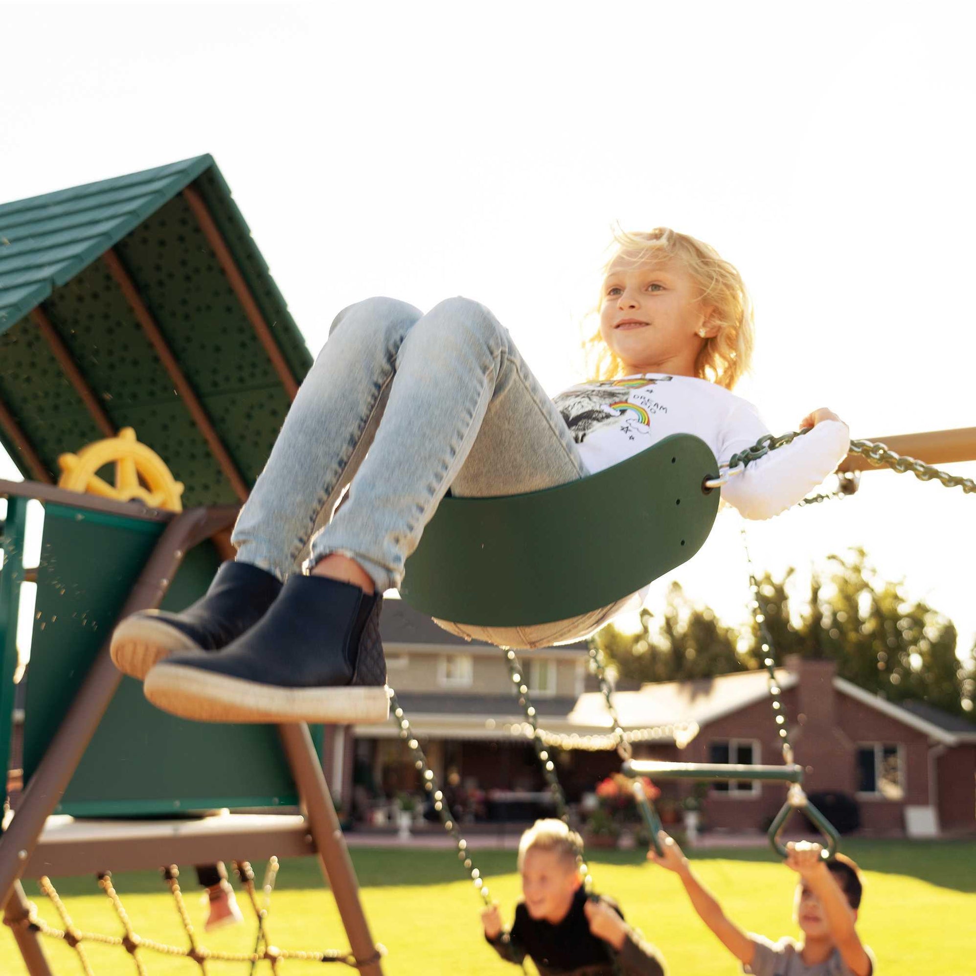 Lifetime Big Stuff Swing Set: Outdoor Fun for Kids -Shop Now — Backyard ...
