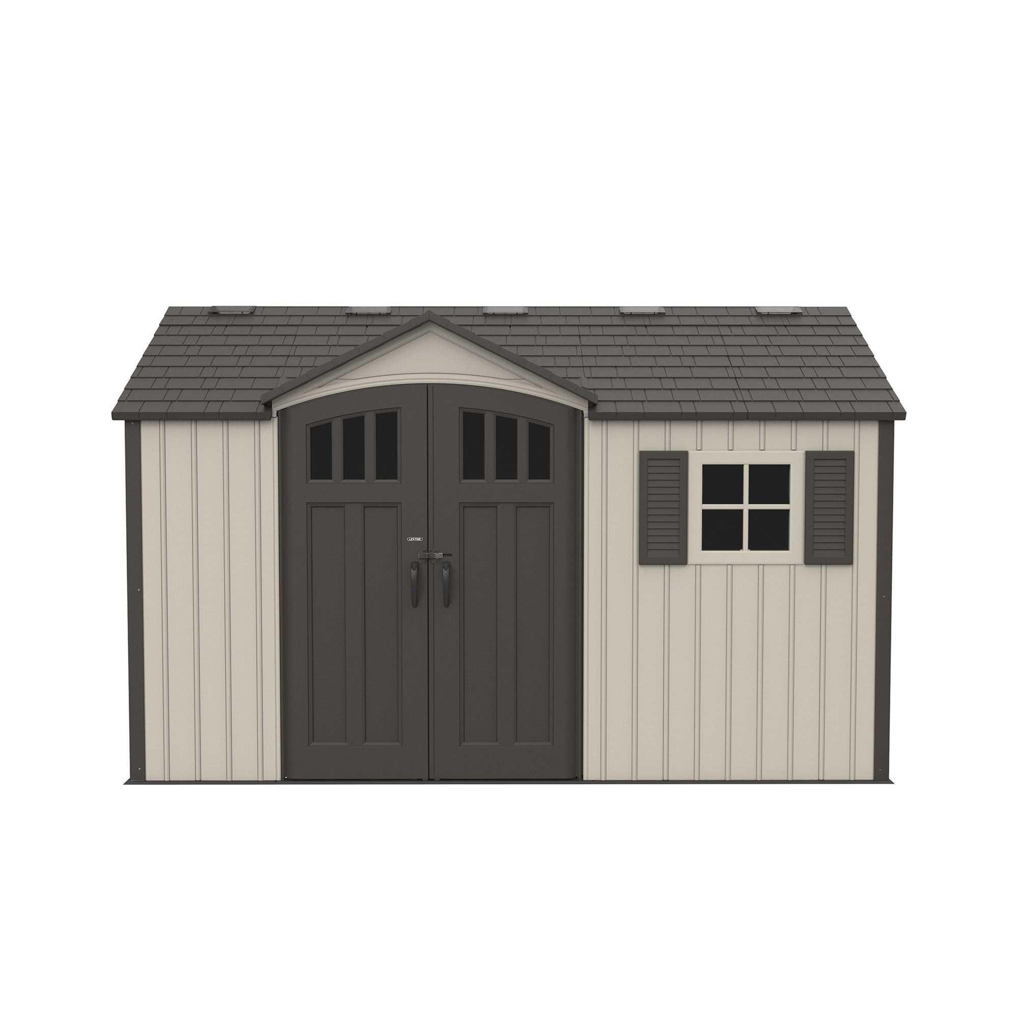 Lifetime 12.5x8 Outdoor Storage Shed | Durable & Spacious — Backyard Oasis