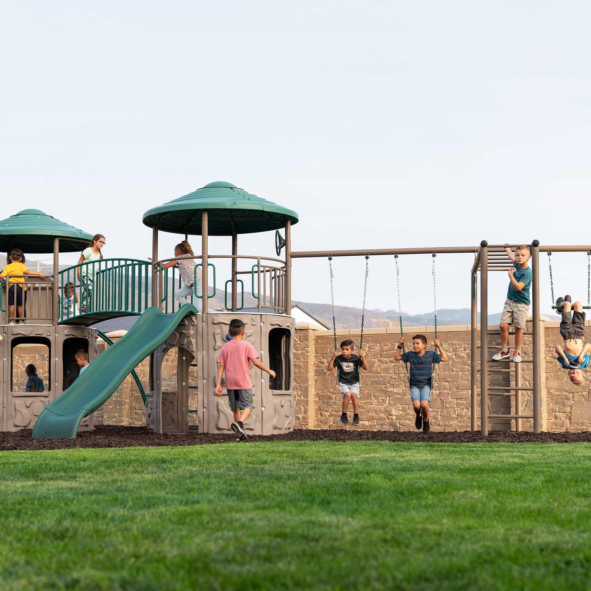 Lifetime Double Adventure Tower with Monkey Bars - 90966 — Backyard Oasis