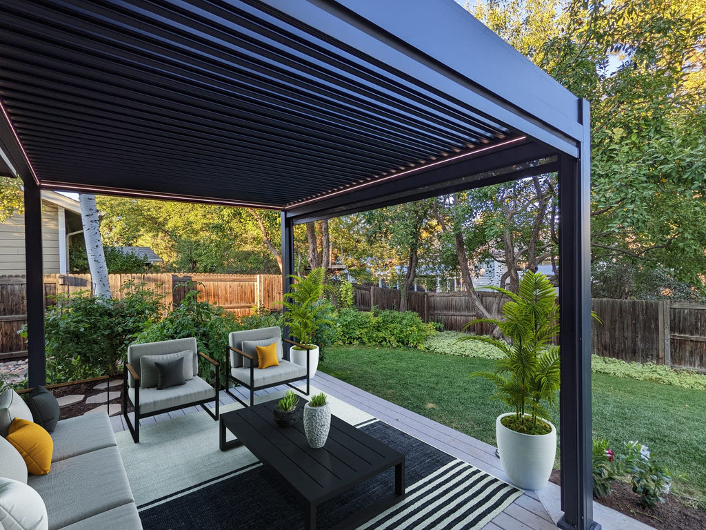 Motorized Pergolas | Effortless Outdoor Elegance — Backyard Oasis